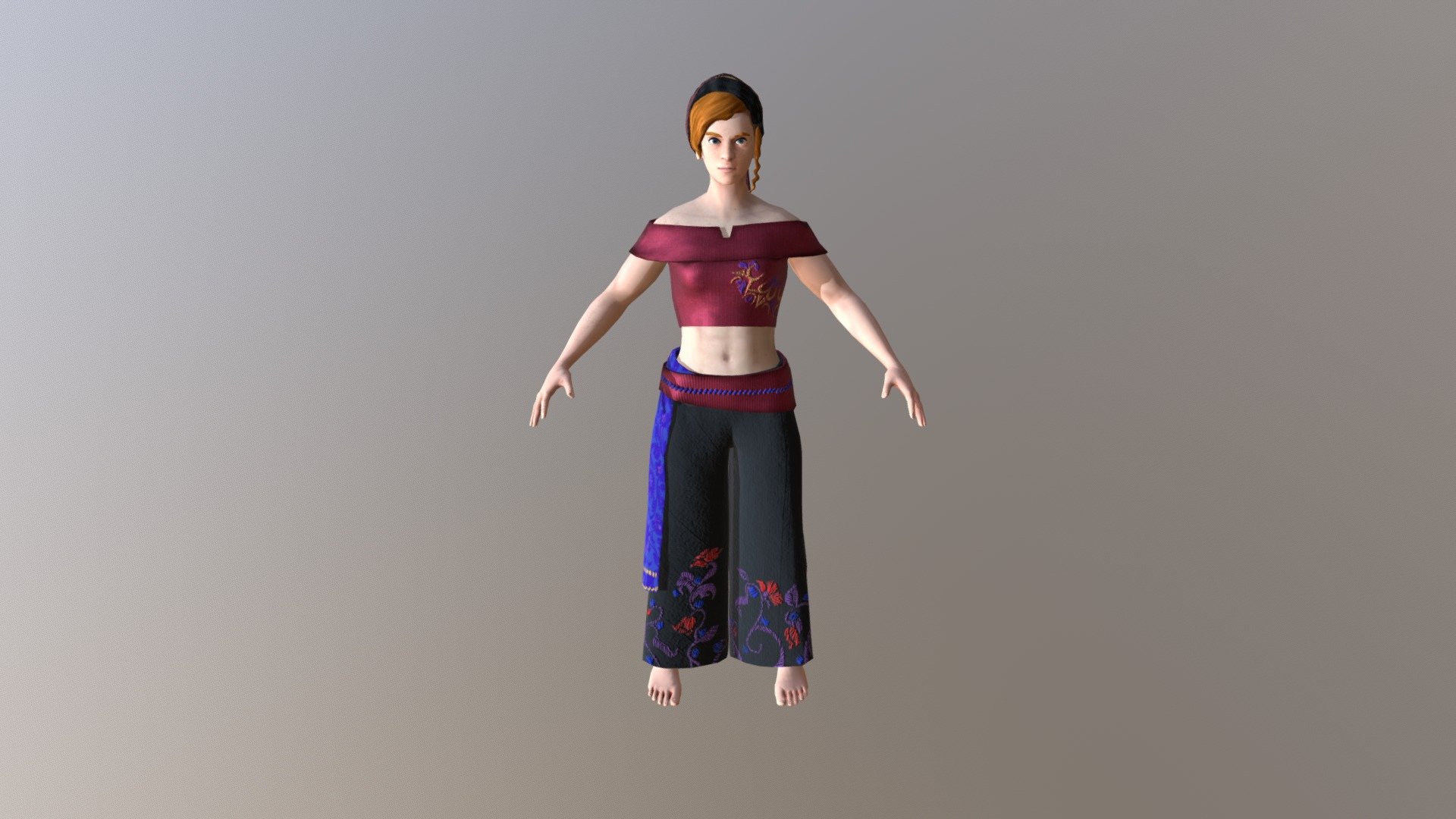 Molly - Russian ballet outfit - 3D model by Okojagel [0729457] - Sketchfab