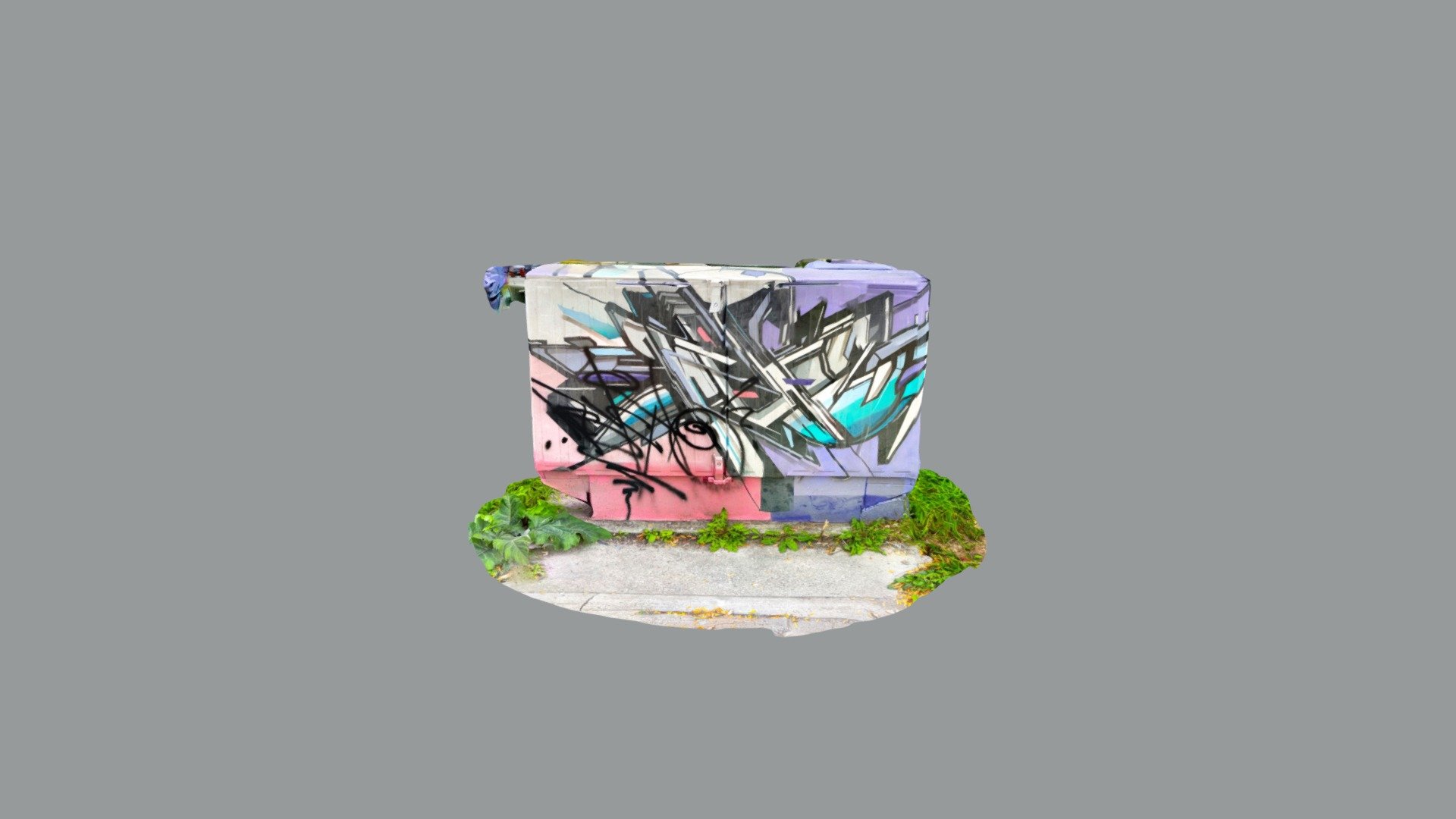 Public Utility junction box with graffiti - Download Free 3D model by ...