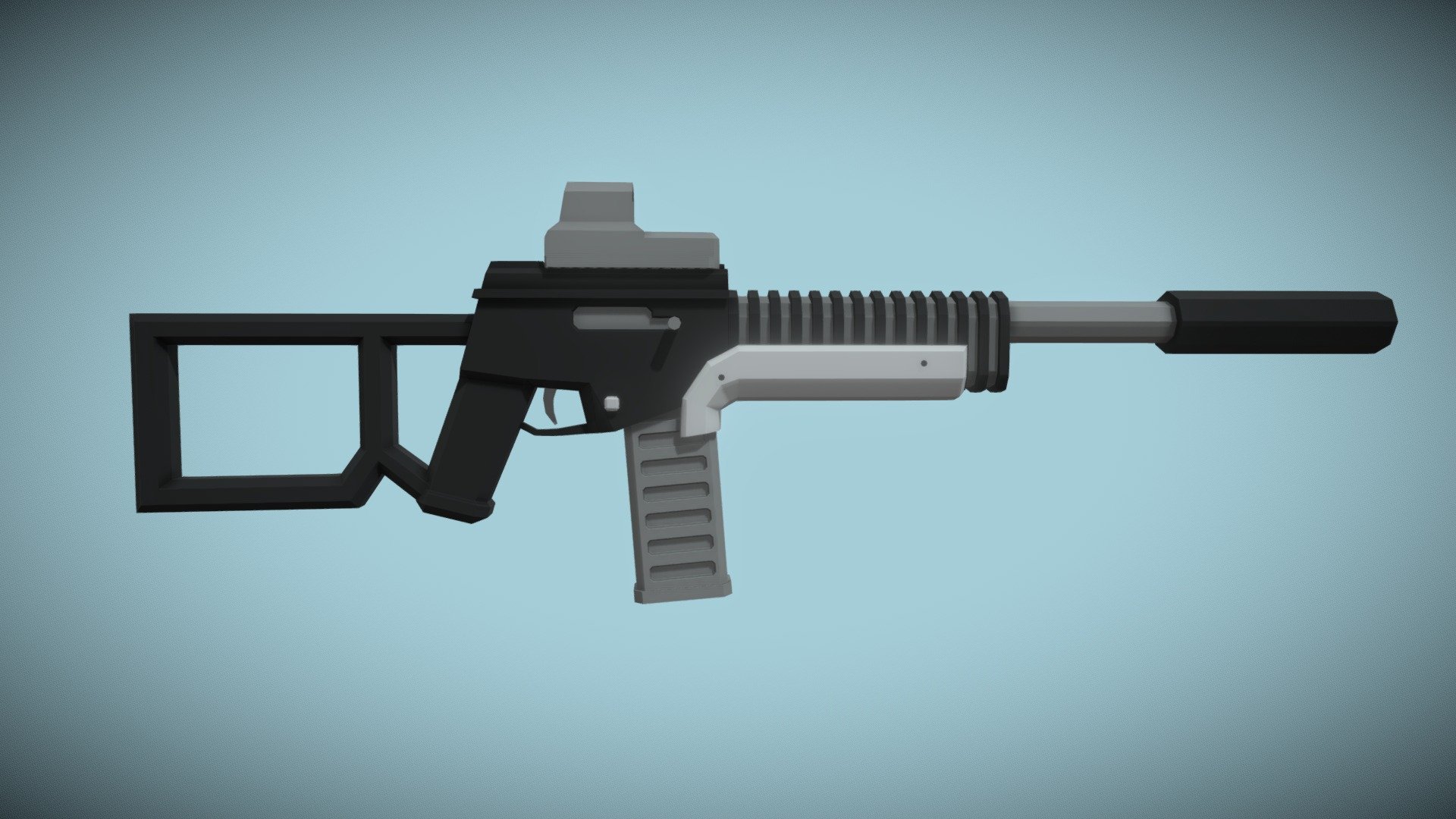 Low-Poly Assault Rifle - Download Free 3D model by Tidominer [072b69d ...