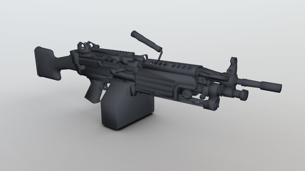 (D) M249 - A 3D model collection by Eve Bat Studios (@EveBatStudios ...