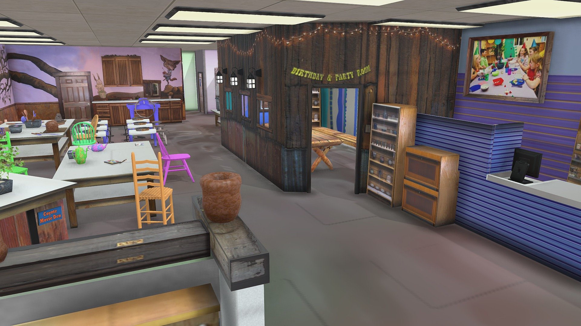 The Ceramics Studio (3ds-Unity-Sketchfab gltf2) - 3D model by waterman ...