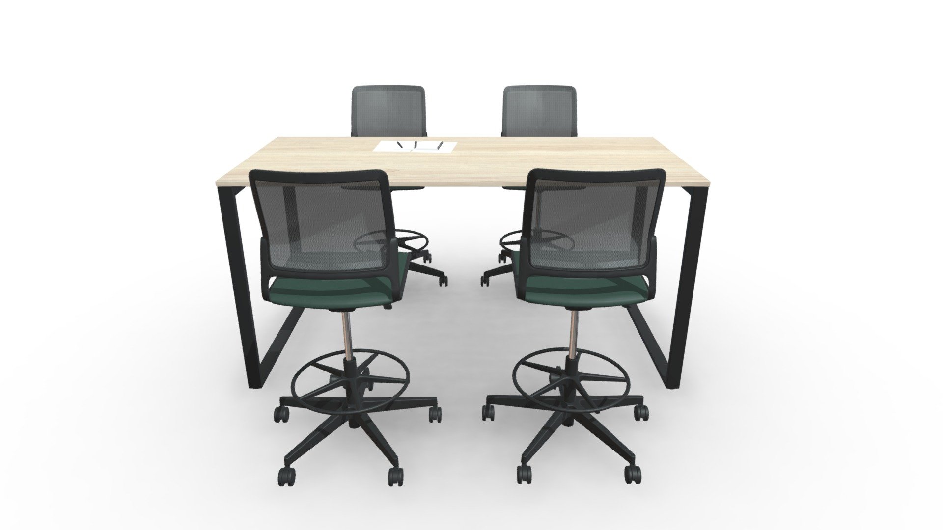 HIGH TOP TABLE WITH STOOL_SQart high table_Xiliu - 3D model by Nowy ...