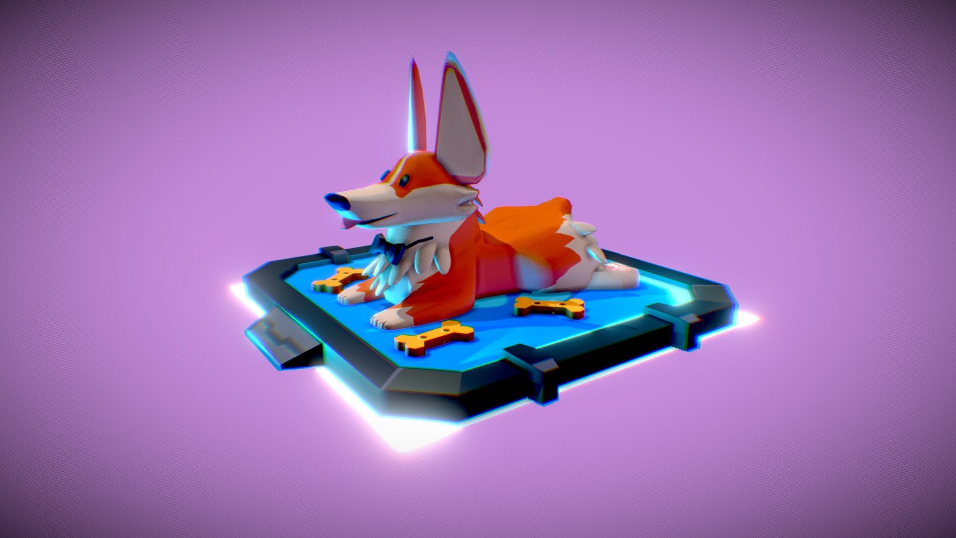 Stay Pawsitive - 3D model by Stonebot Studio (@thestonebot) [072f58e] - Sketchfab