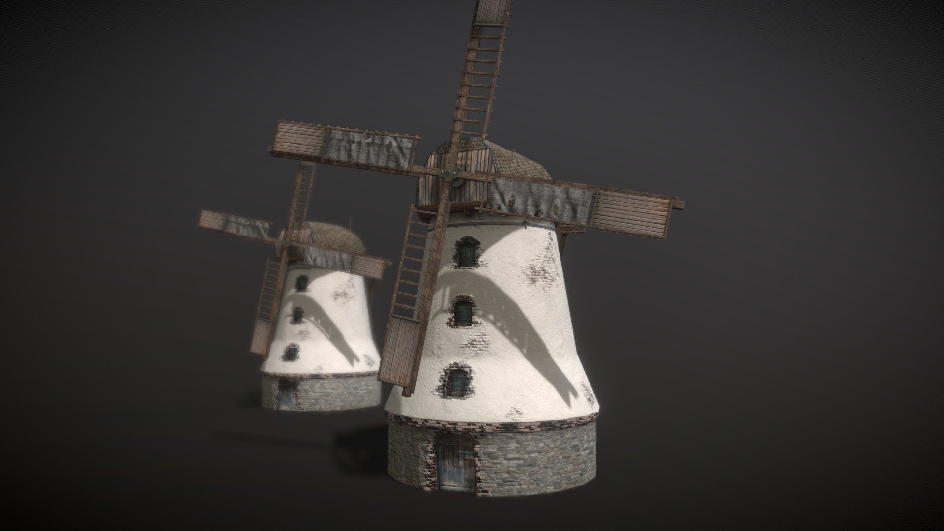 Windmill - Download Free 3D model by Yury Misiyuk (@Tim0) [0730705 ...