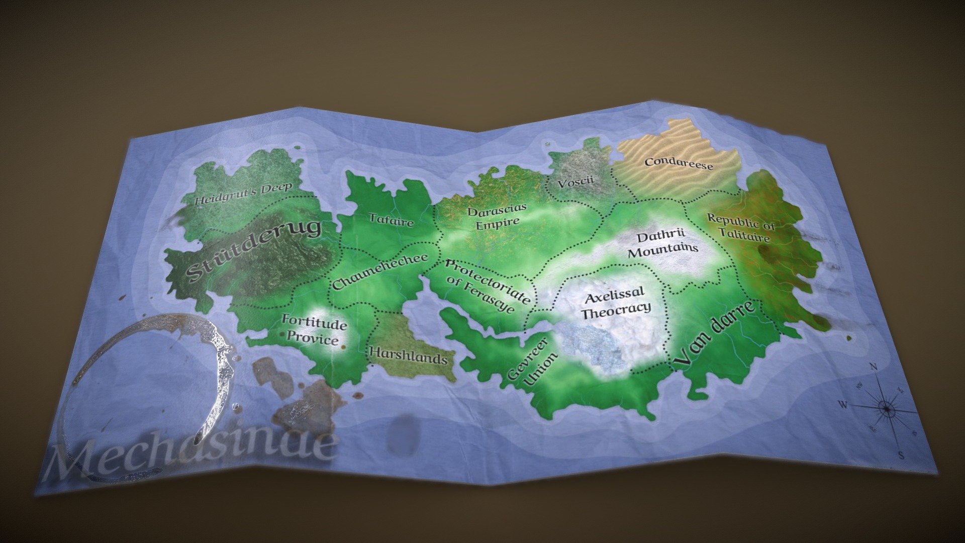 Fantasy Map Low poly - Buy Royalty Free 3D model by mrshaw64 [073092e ...