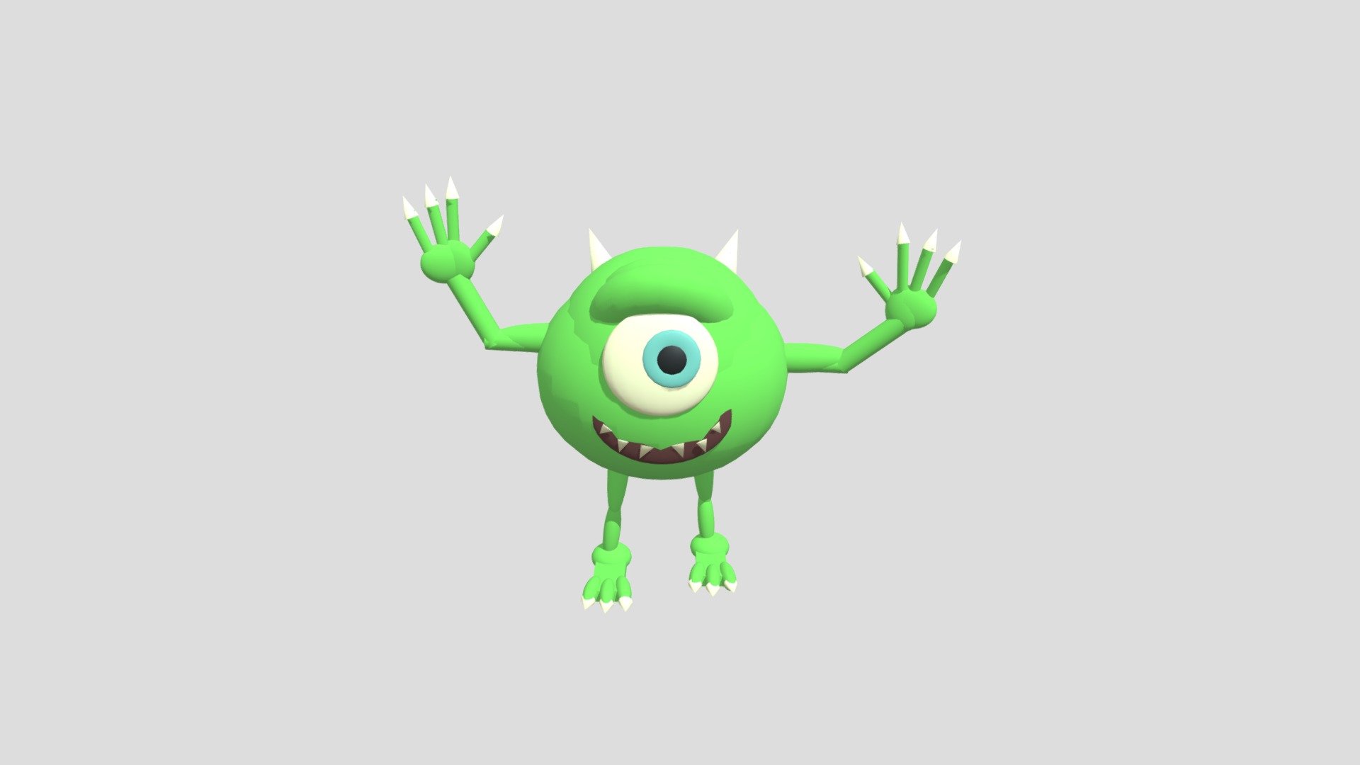 Mike Wazowski - Download Free 3D model by JohanGB [0730c77] - Sketchfab