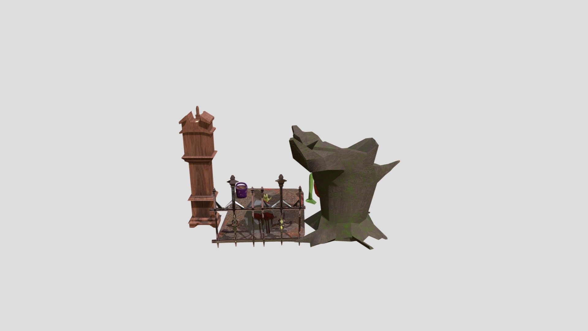 Spooky Theme Props - Download Free 3D model by Drmitchell5 [07312be ...