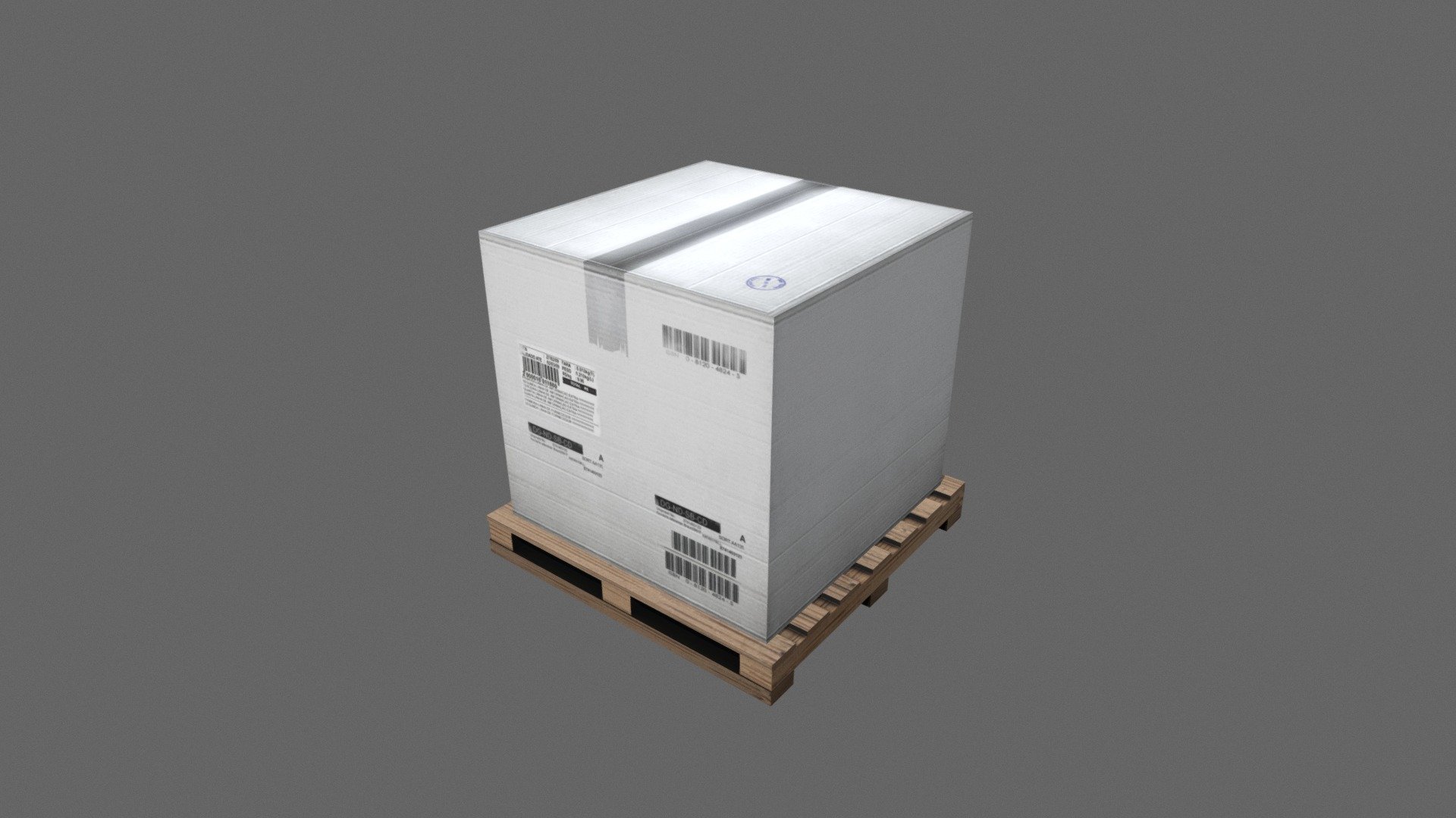 Box and Pallet - 3D model by DMS (@falaserioem) [0733e31] - Sketchfab