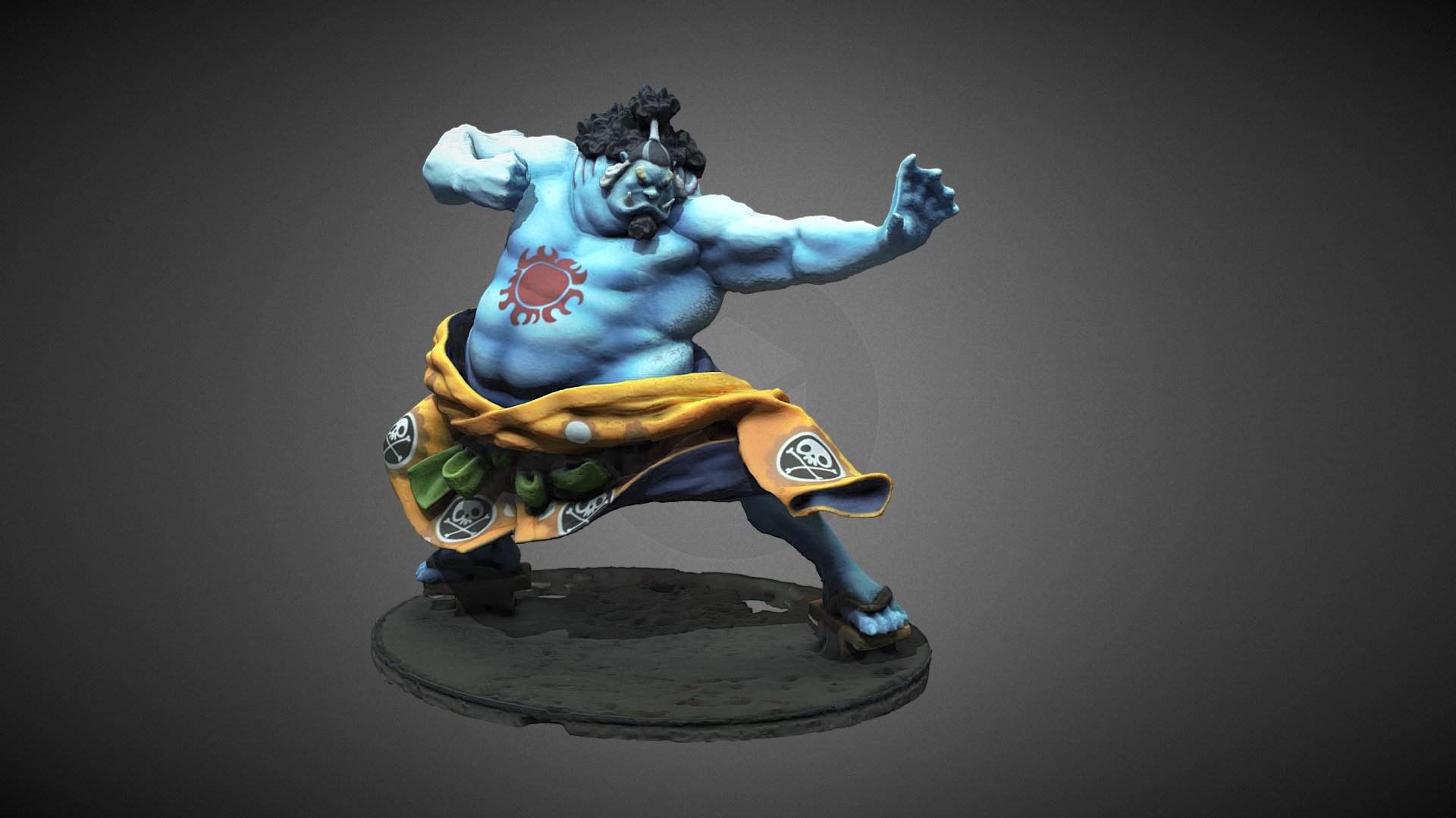 Onepiece Jinbe Figure PBR model by photoscan - 3D model by 3dpotsm ...