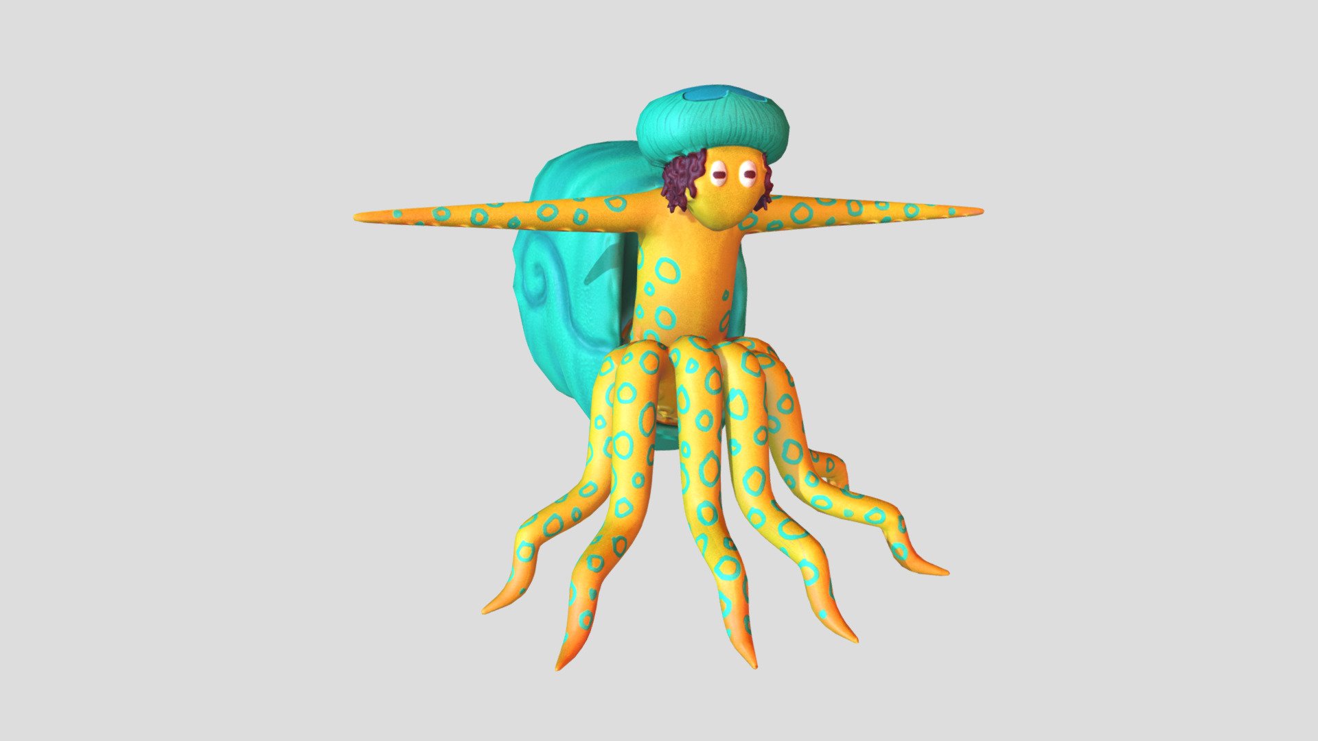 Blue ringed octopus 2nd try - Download Free 3D model by Schungrid ...
