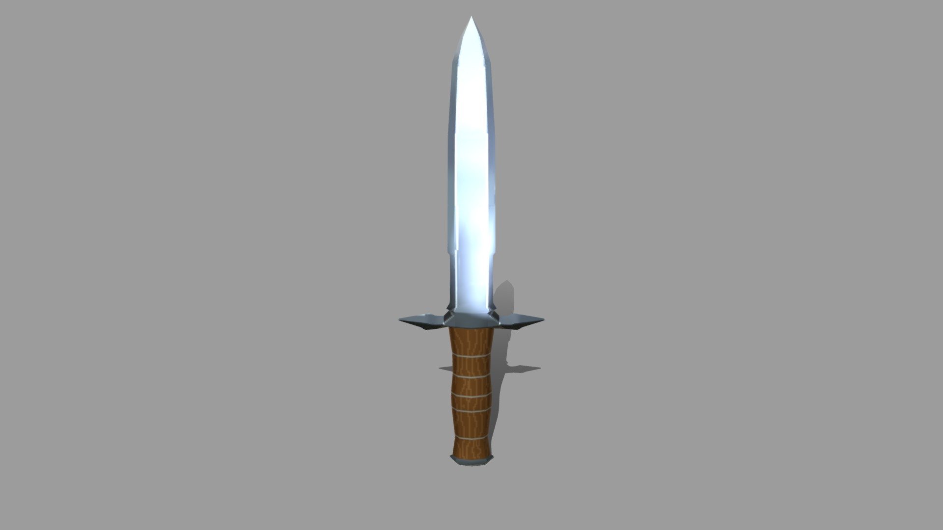 Low poly dagger - 3D model by MattHogarth [073826a] - Sketchfab