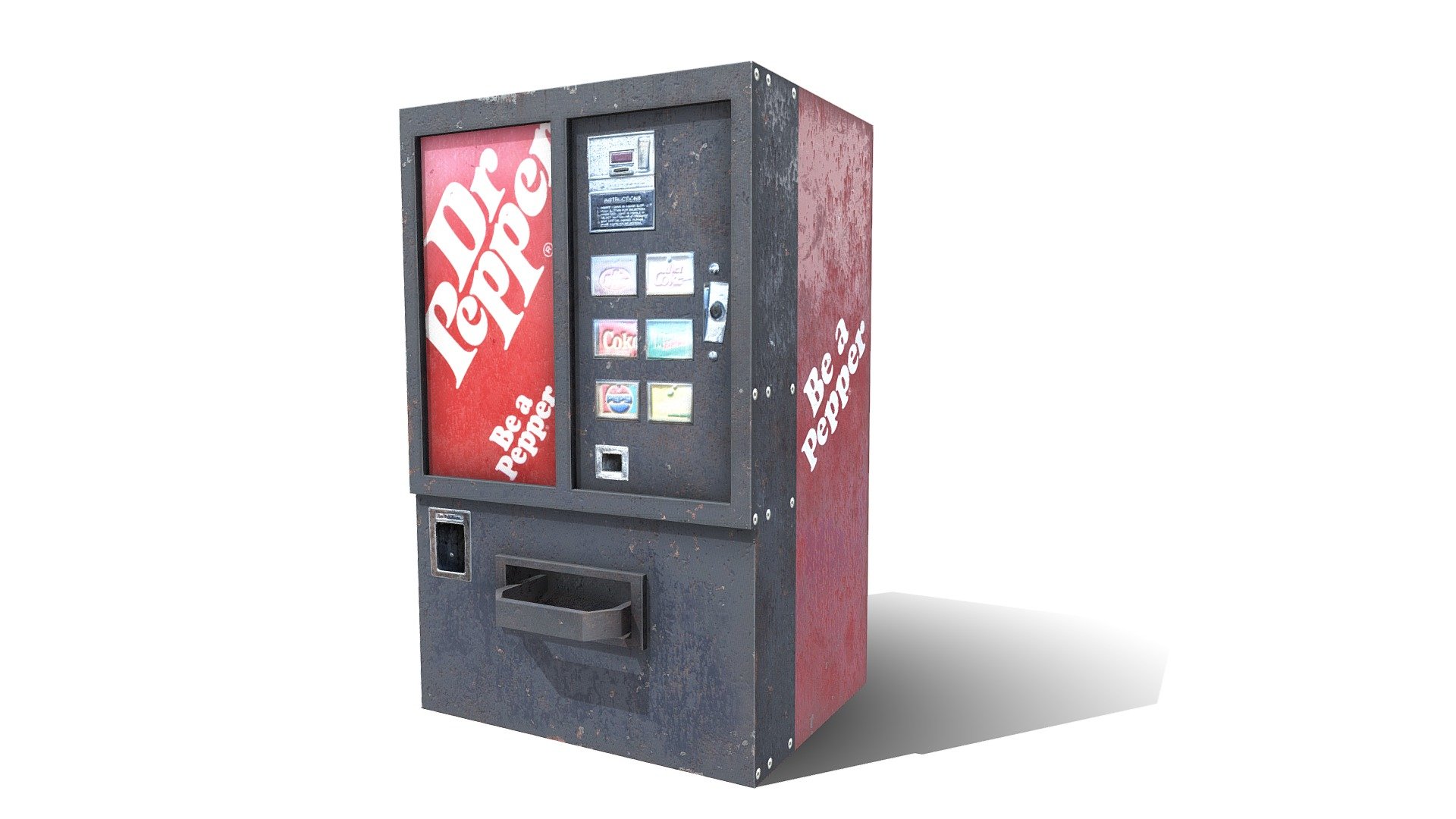 Vintage Dr. Pepper Vending Machine - 3D model by Rhett Wimmer (@Pavus ...