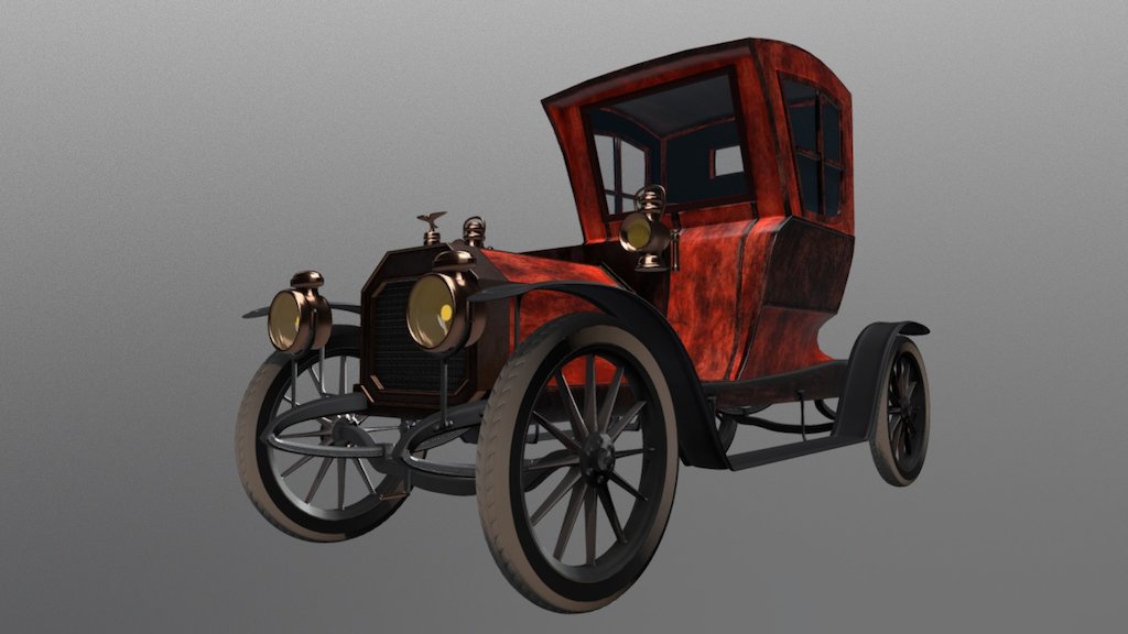 old car - 3D model by unix.vs.linux [073bc2b] - Sketchfab