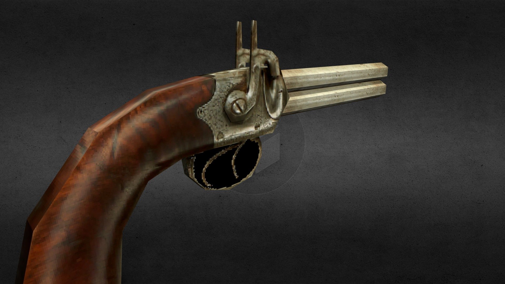 Ps1 - Howdah Percussion Pistol - Download Free 3D model by swordmanck ...