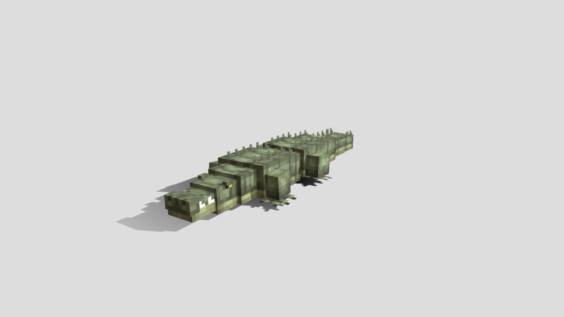 Crocodile - Minecraft animal #BlockBench - 3D model by W'Projects ...