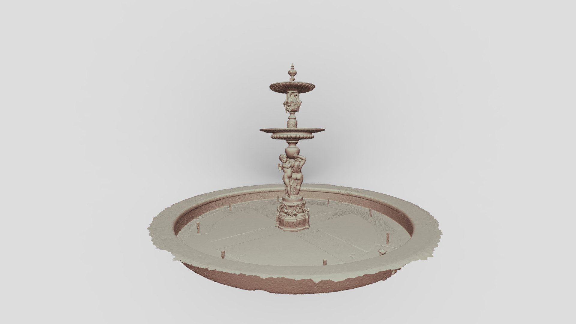 Fontaine Place de la réunion - 3D model by Airju [073ca5a] - Sketchfab
