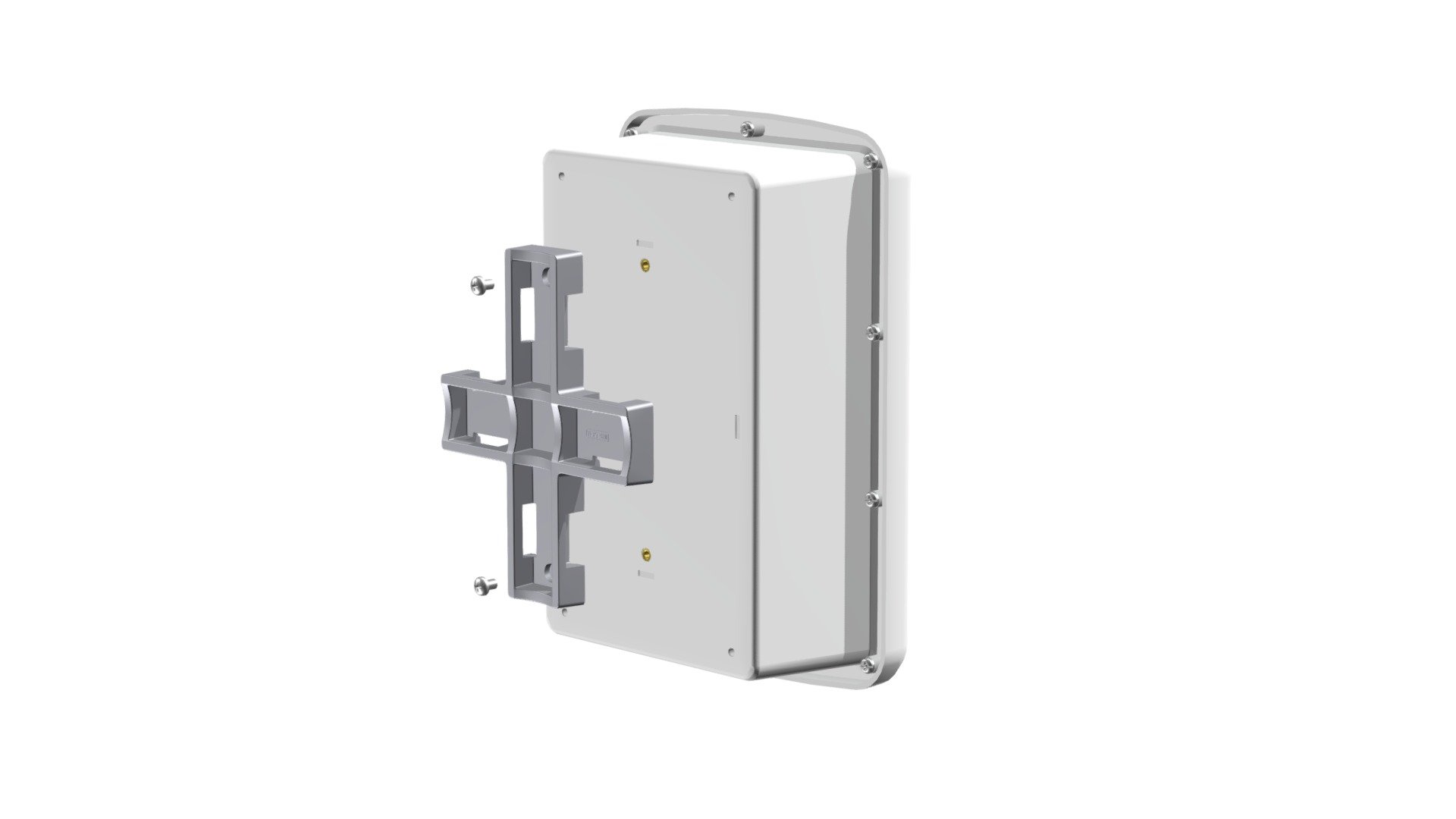 WGMB-2N - Pole mount bracket installation image - 3D model by ...