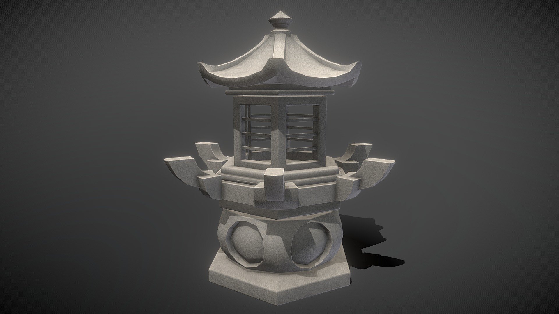 Stone Lantern - Buy Royalty Free 3D model by Zhang Shangbin ...