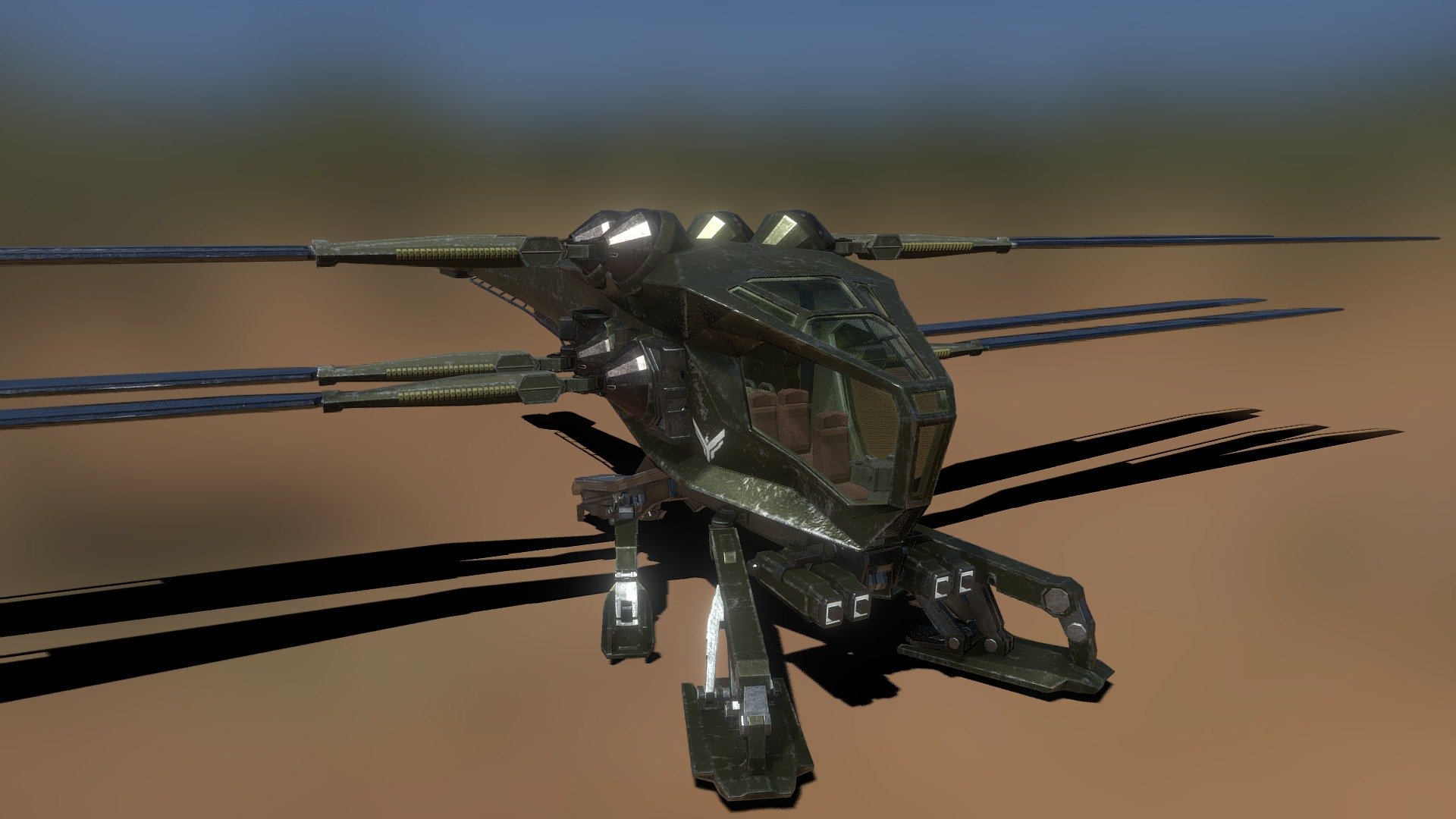 Atreides Ornithopter - 3D model by narchl [0740301] - Sketchfab