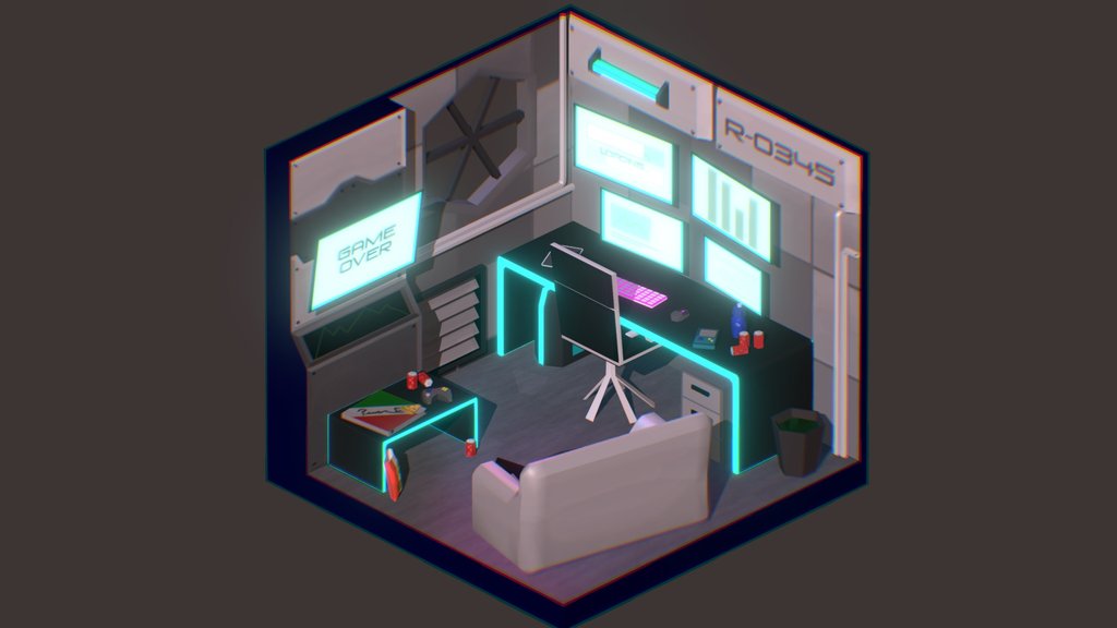 space lofi - A 3D model collection by code_slayer - Sketchfab
