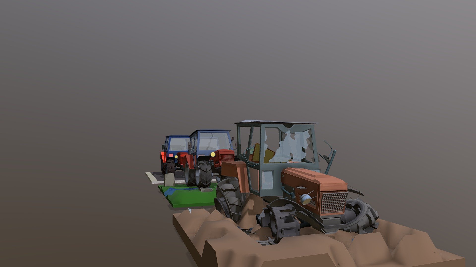tractor 3 - Download Free 3D model by Blackbeard (@Blackbeard ...