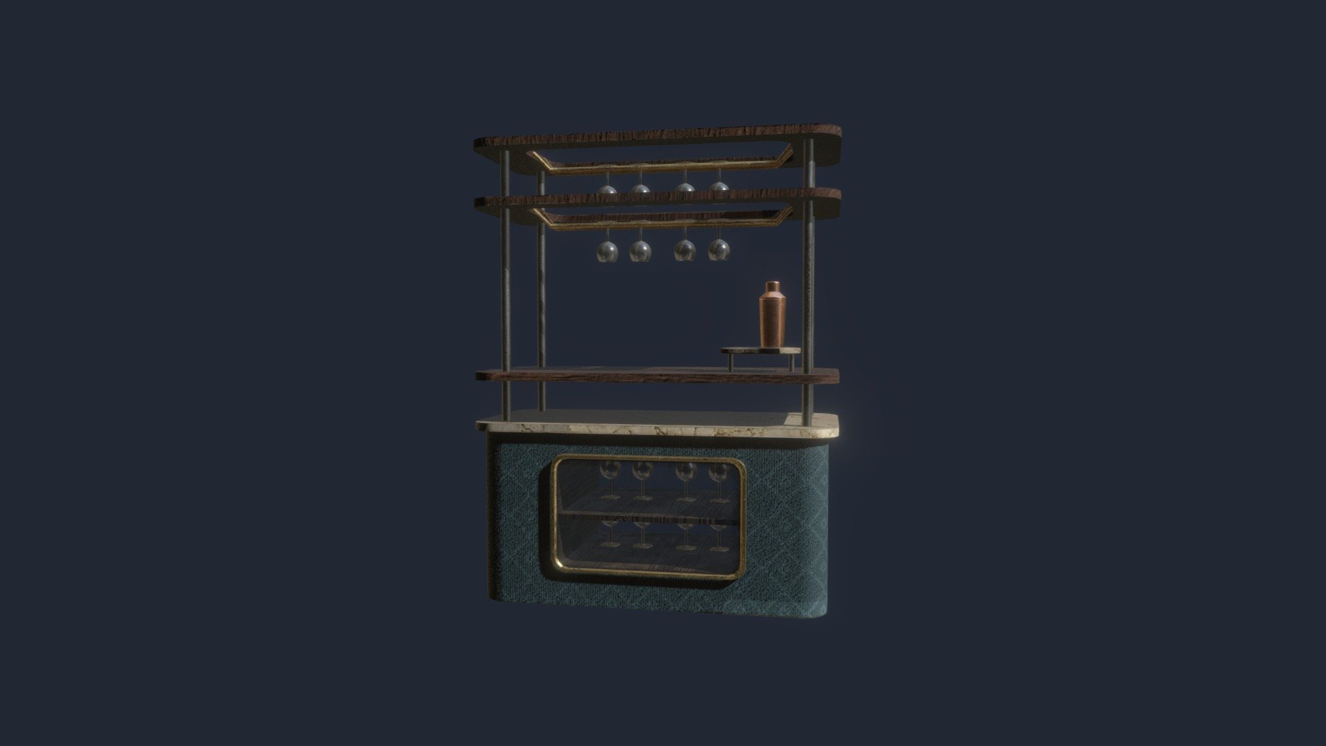 50's Inspired Vintage Bar - Download Free 3D model by bambyo [07429b1 ...