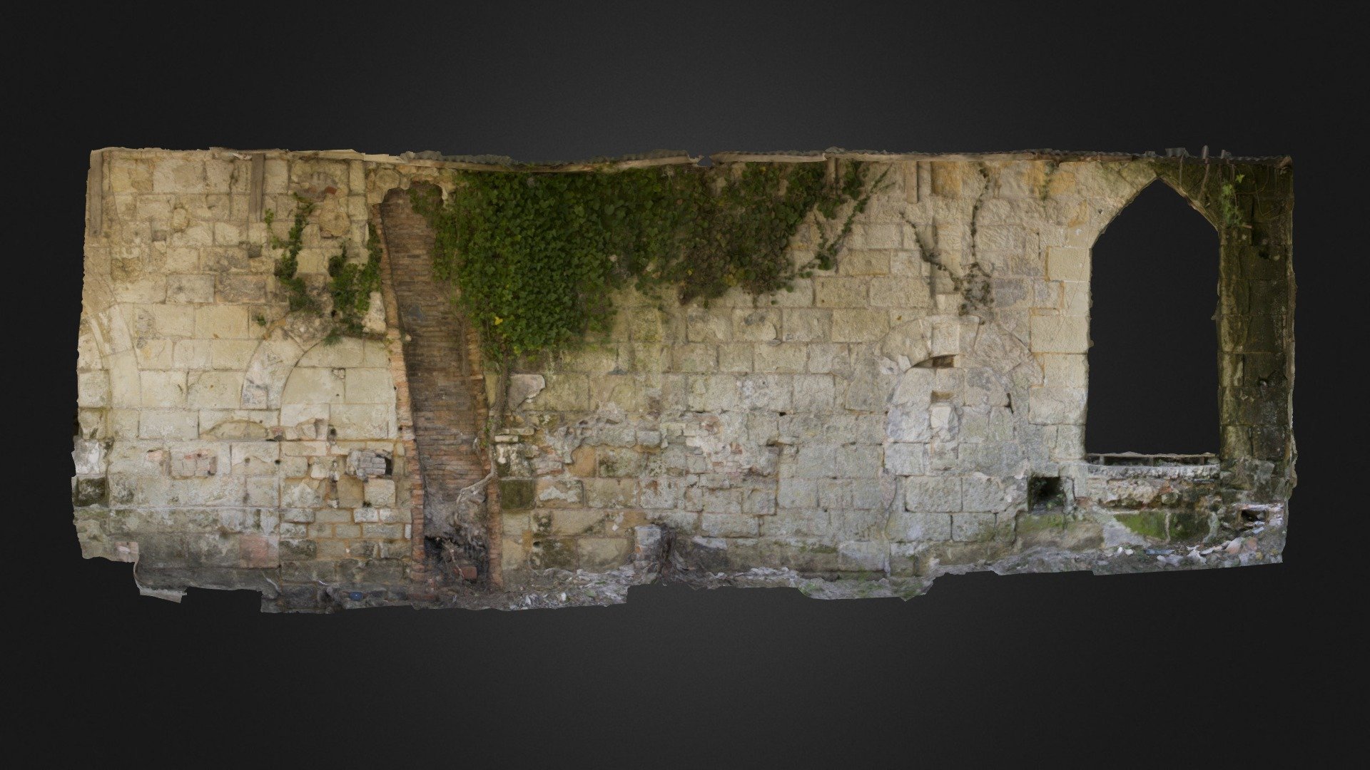 Mur médiéval - 3D model by herve-pierre.paitier [074354b] - Sketchfab