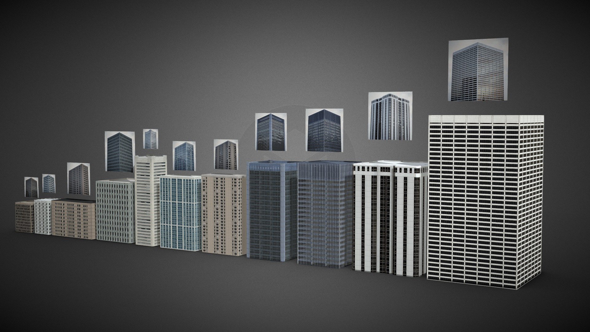 Background Building Pack - Buy Royalty Free 3D model by carlcapu9 ...