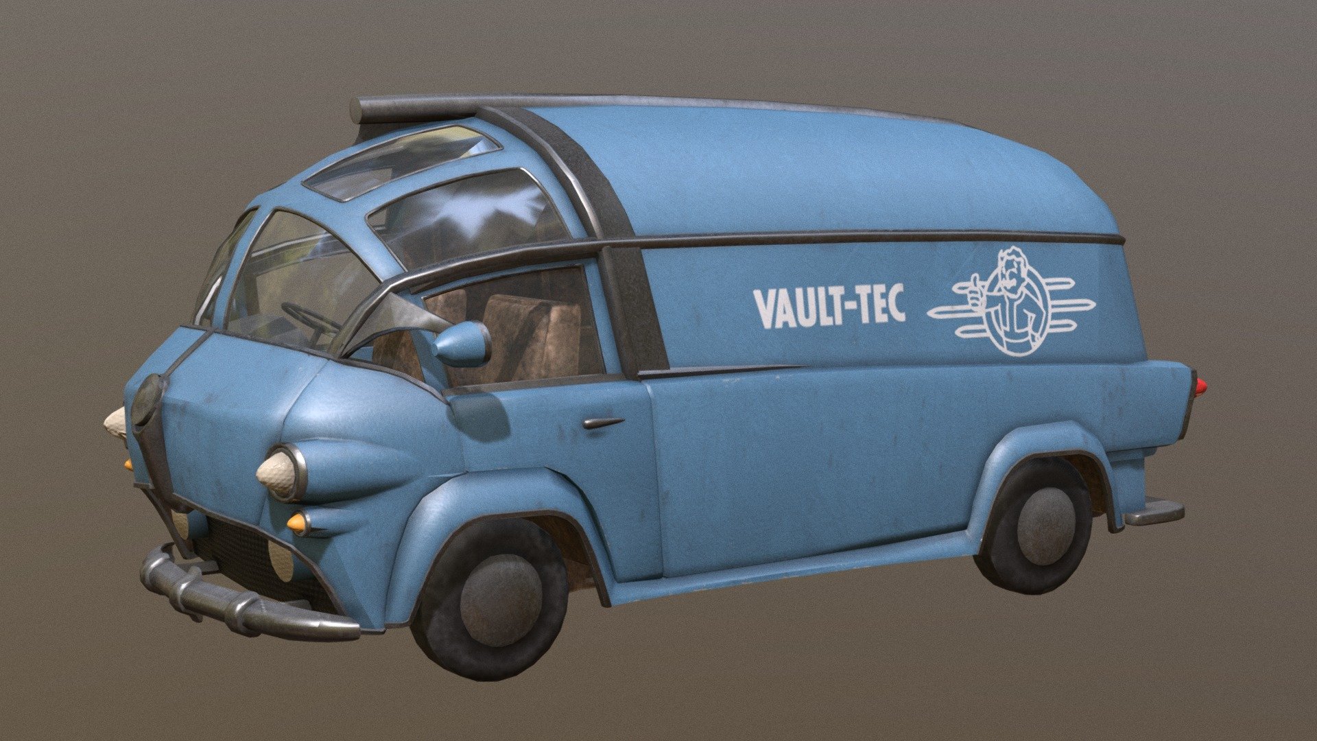 VAULT-TEC car new - before - Buy Royalty Free 3D model by Thomas Binder ...