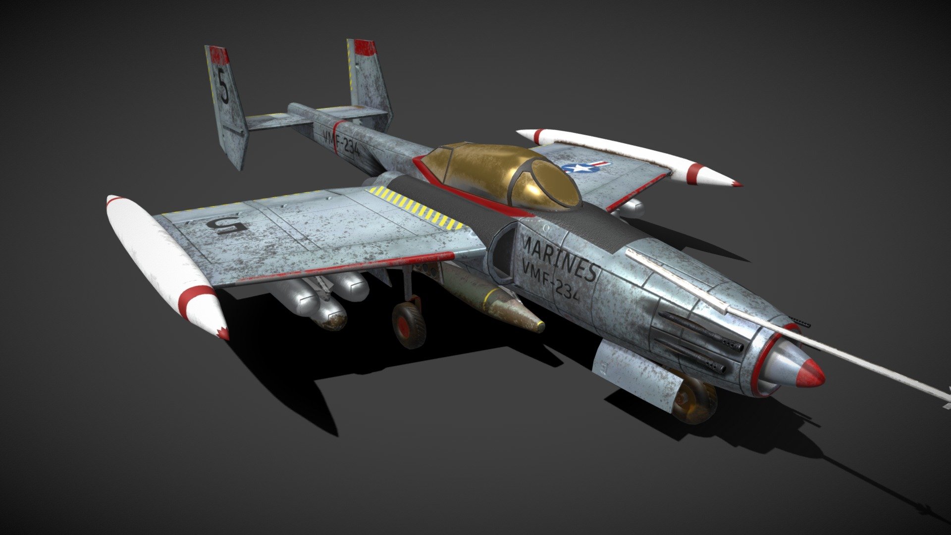 F205D "Star Dart" - 3D model by Argonick [075139b] - Sketchfab