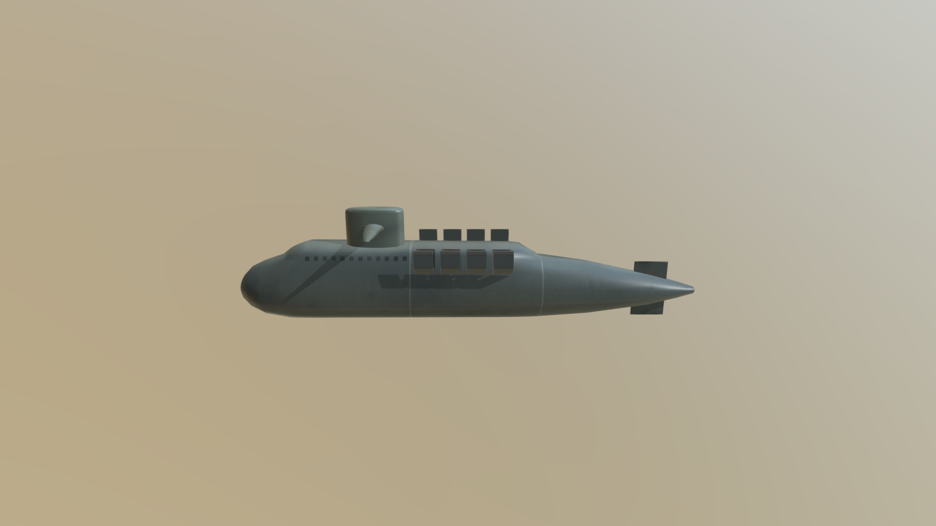 submarine textured - 3D model by michaelaw [0753dbb] - Sketchfab