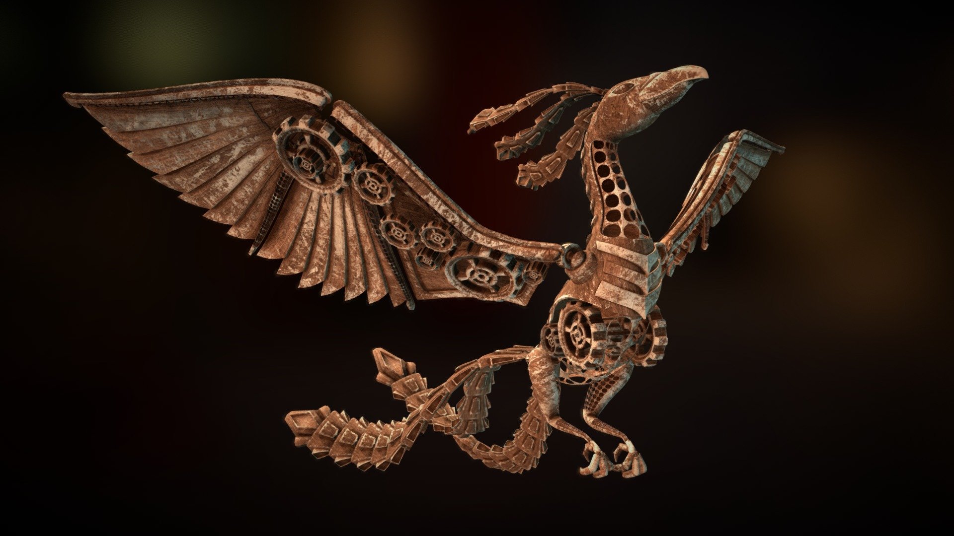 Mechanical Phoenix - Download Free 3D model by Luis.A.Pulido [0754479 ...