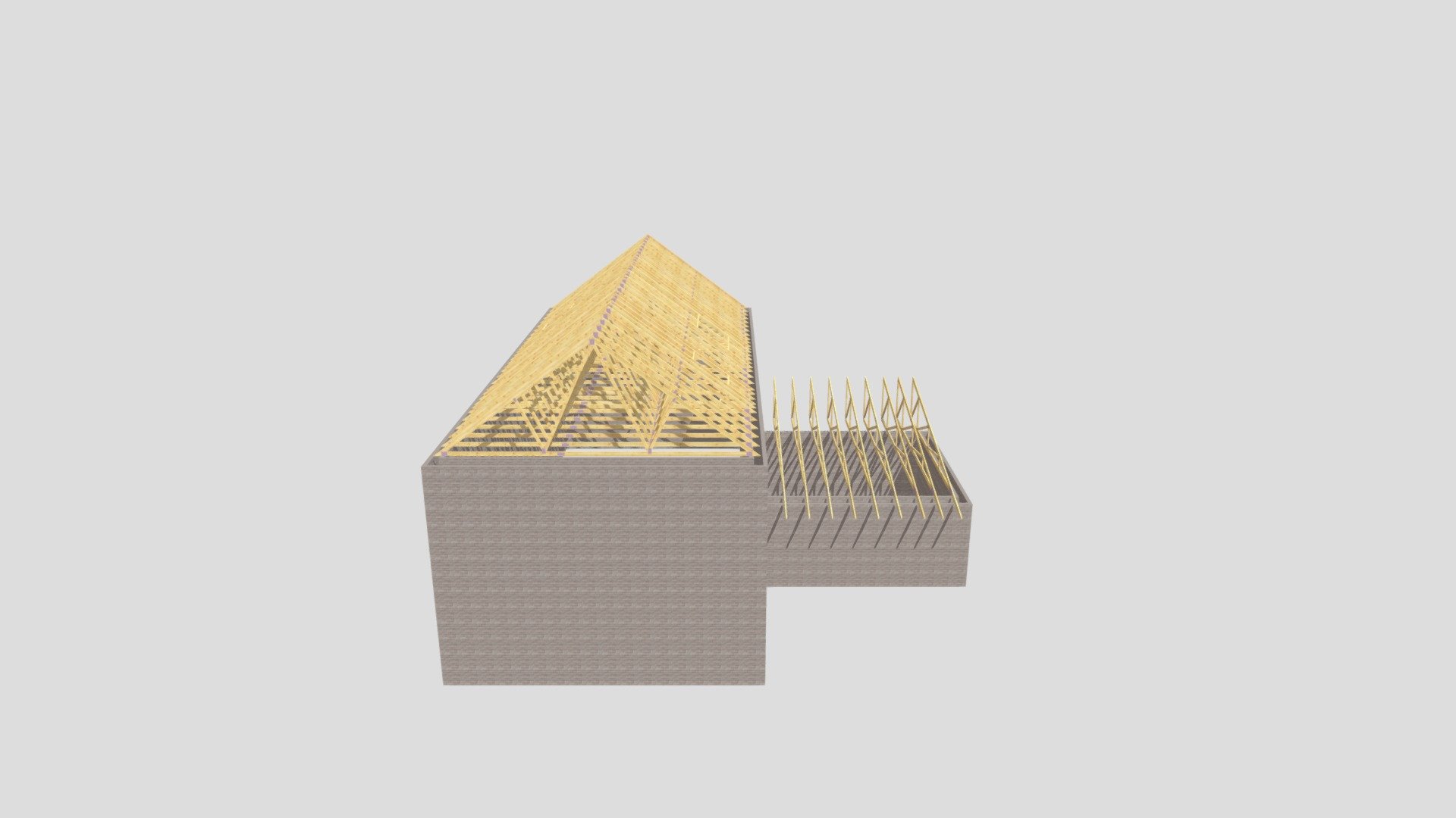 Gaffney- Pirie House_truss_roof - Download Free 3D model by Dermf ...