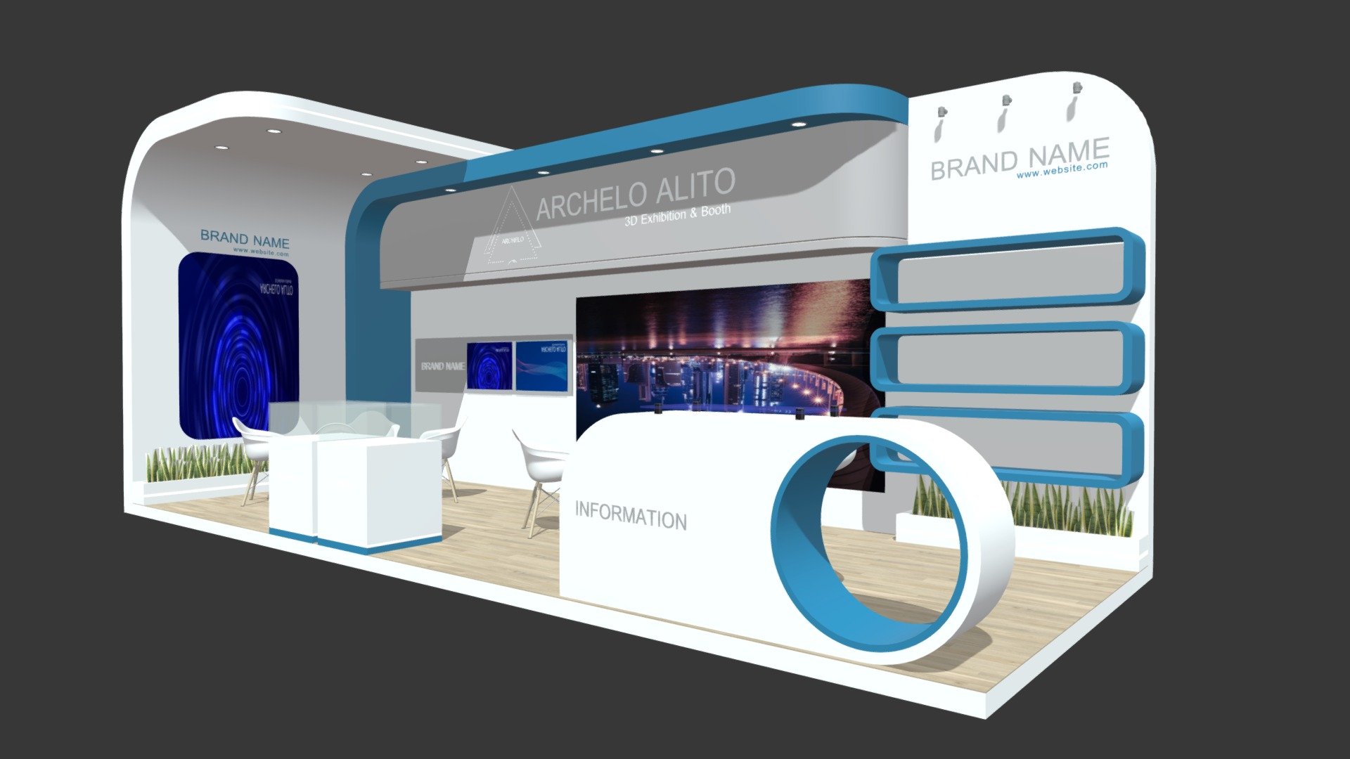 3D Booth - 3D model by Exhibition Designer (@bahiyehaboodoleh) [075551f ...