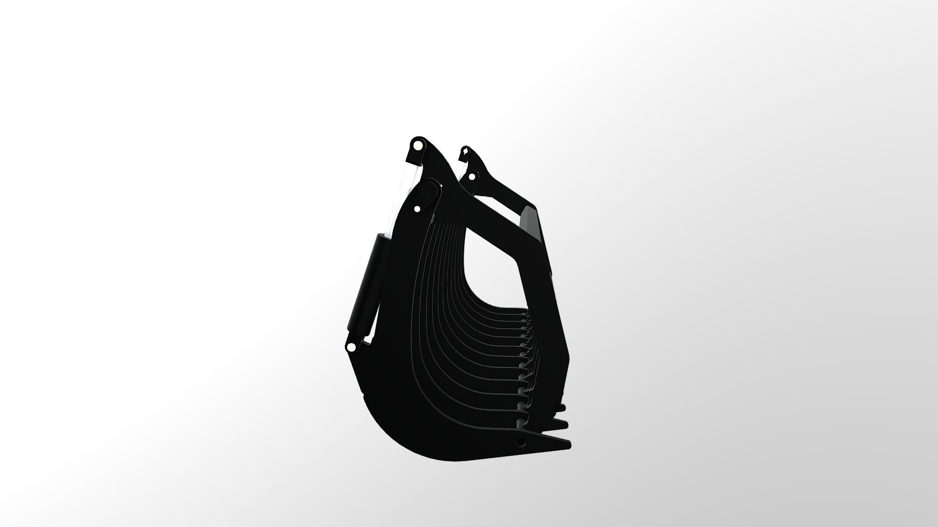 GR160HC-6-74-GR Grapple Rake Assembly Render - 3D model by GSDDAD77 ...