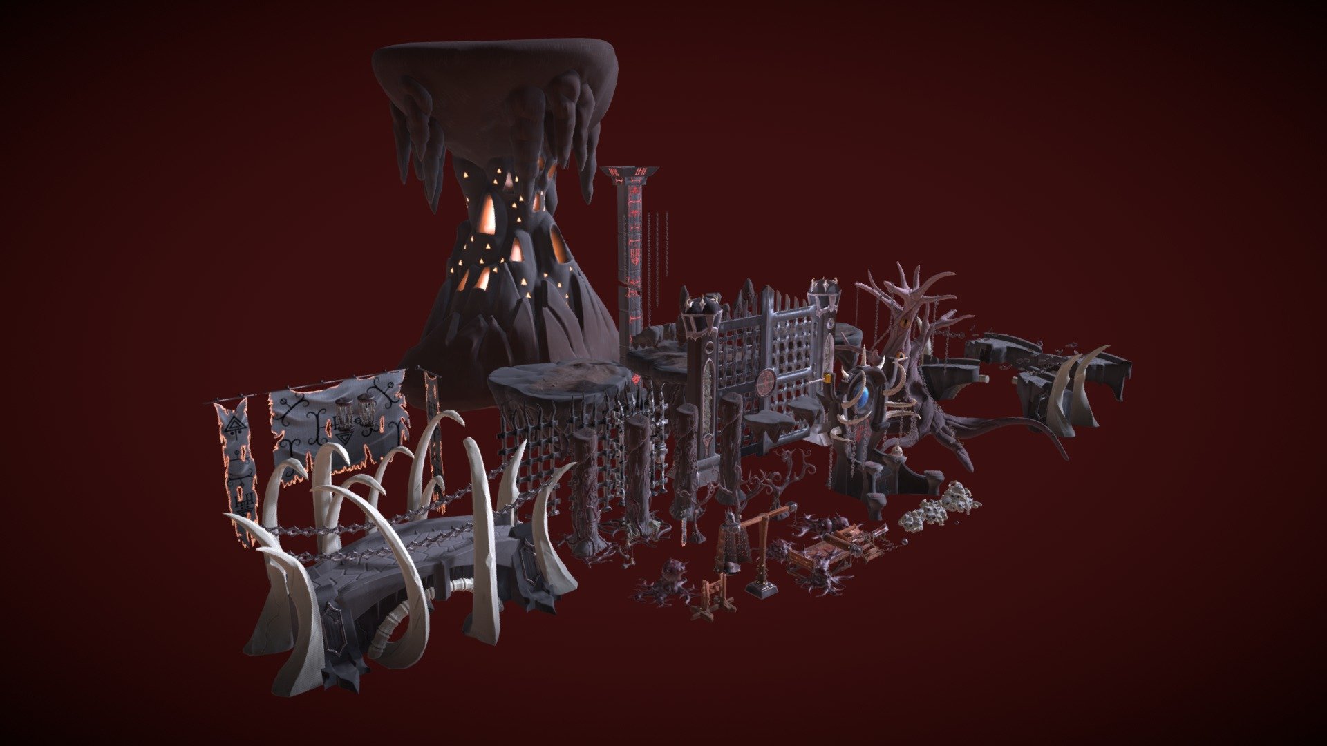 Voodolls - Hell Props Gallery - 3D model by Meleagor [07560f7] - Sketchfab