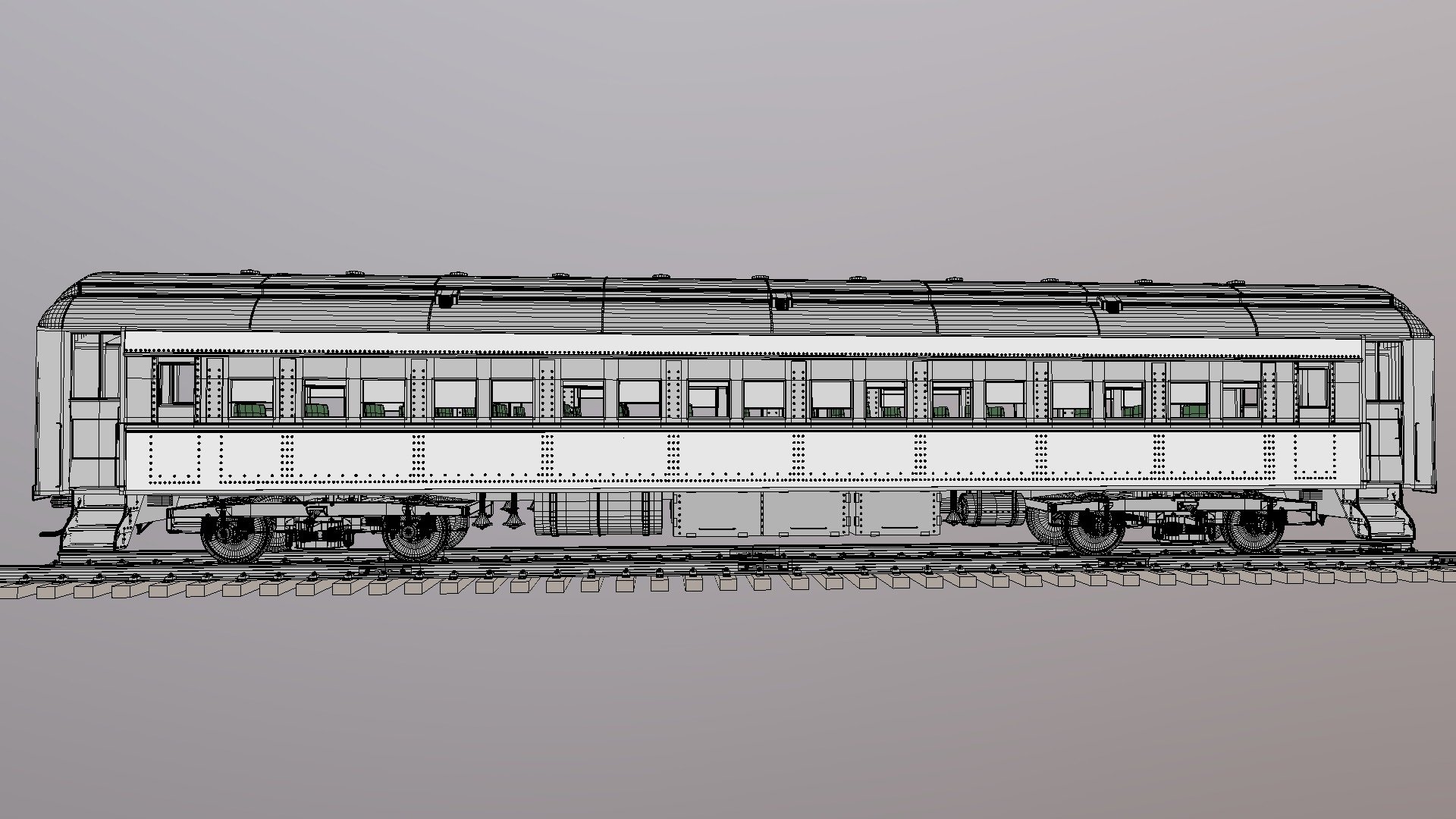 Pullman Train Car - 3D model by Diego (@diego_alan) [0756d5b] - Sketchfab