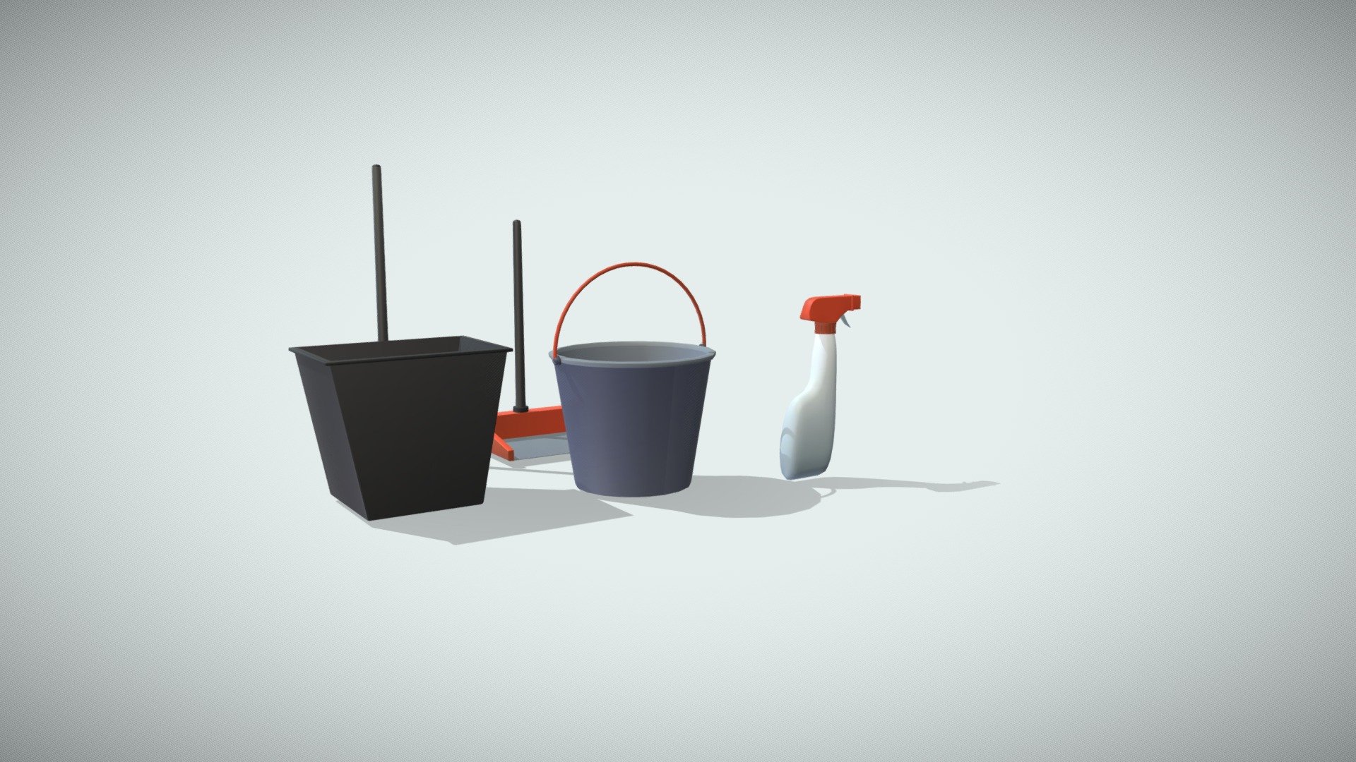 Low Poly Cleaning Objects - Download Free 3D model by ElChrisTrejo ...