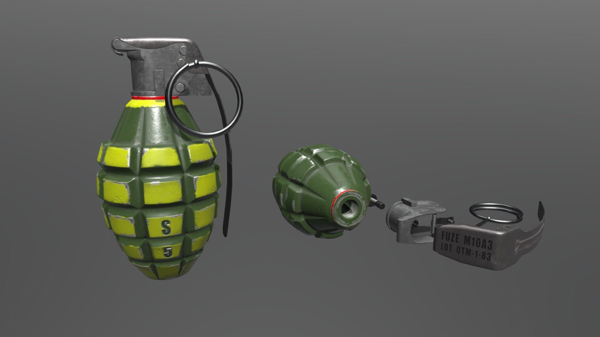 MK2WW2 GRENADE - 3D model by Stanislav_SP (@Karyas) [075706f] - Sketchfab