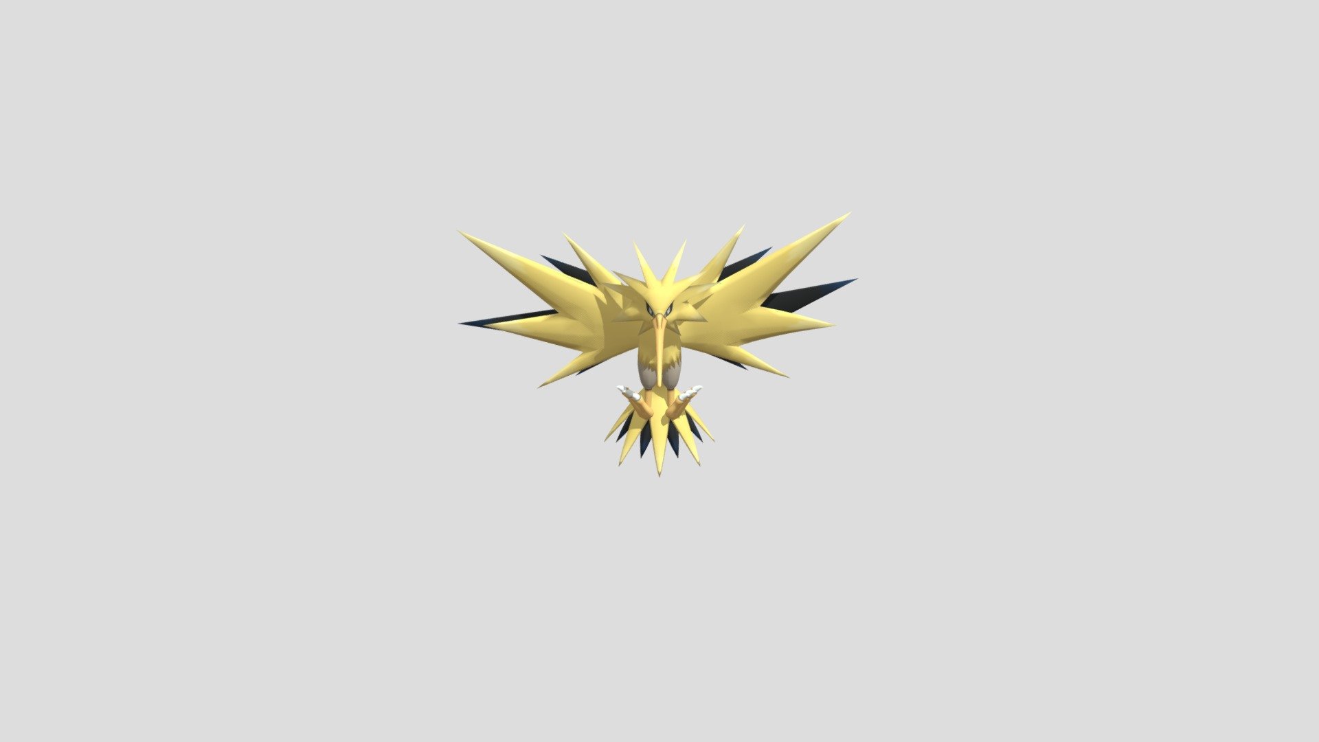 Zapdos - Download Free 3D model by siouxsiepikachu [075e94d] - Sketchfab