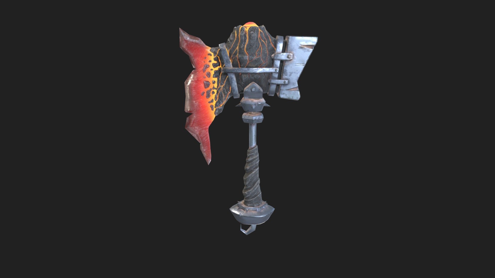 Axe Lava - Download Free 3D model by Edson Raines (@edsonraines ...