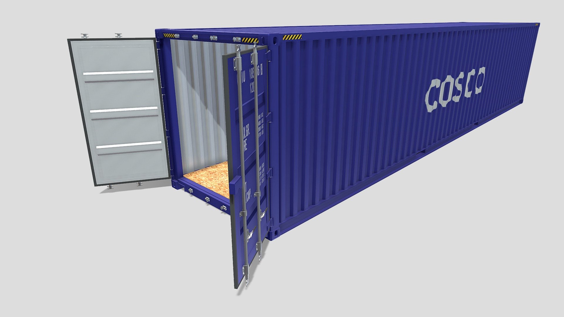 40ft Shipping Container Cosco v1 - Buy Royalty Free 3D model by ...