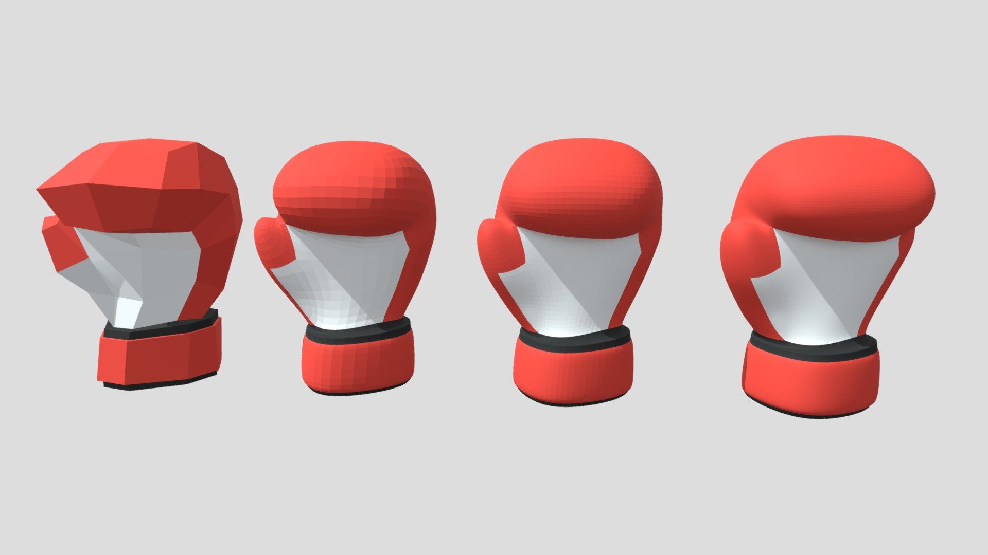 Boxing Gloves - Left Handed - Download Free 3D model by Gohar.Munir ...