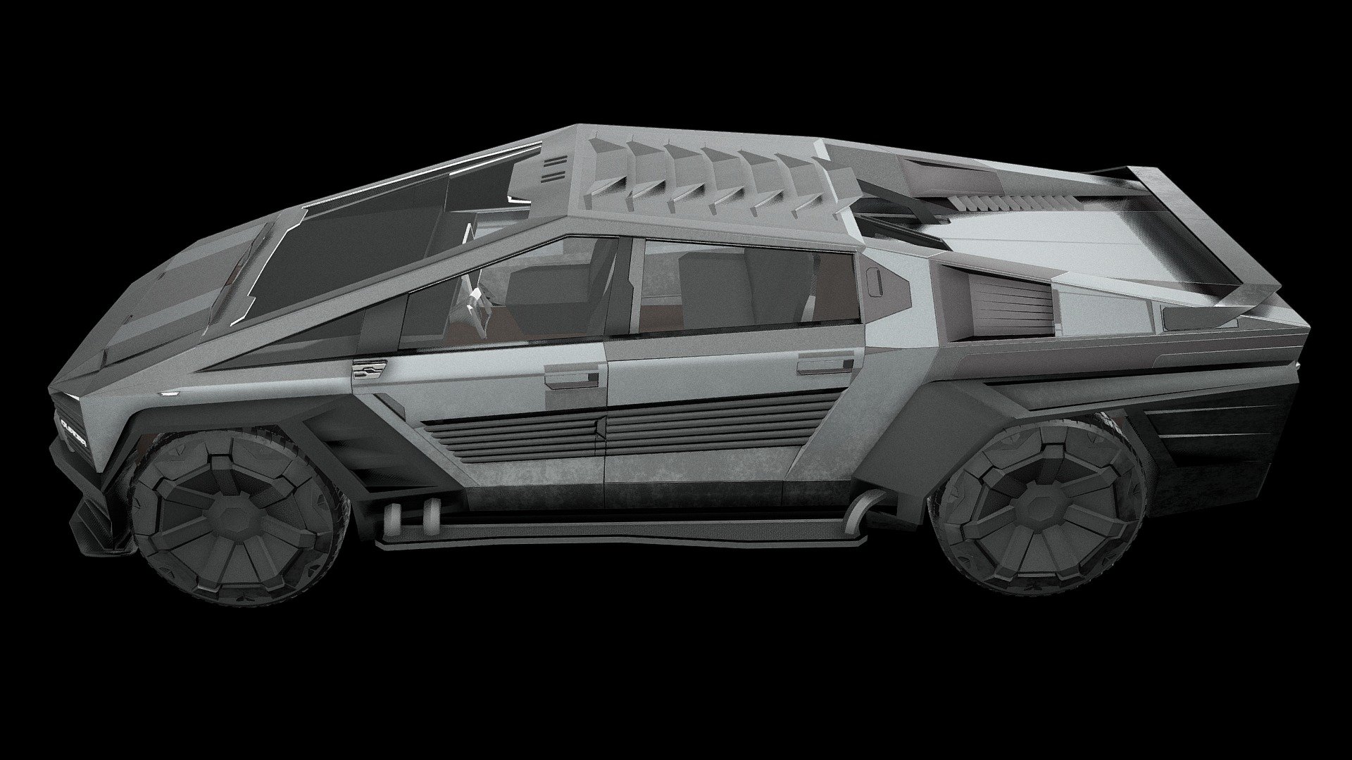 Cyberpunked Cybertruck - Buy Royalty Free 3D model by petiixblender ...