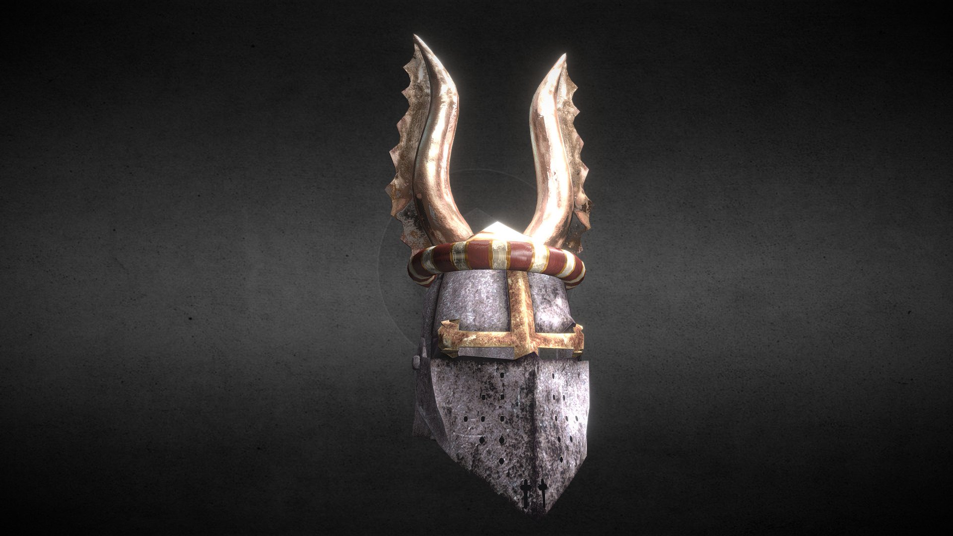 Templar Horned Helm - 3D model by Akito_Kuno [07672e9] - Sketchfab