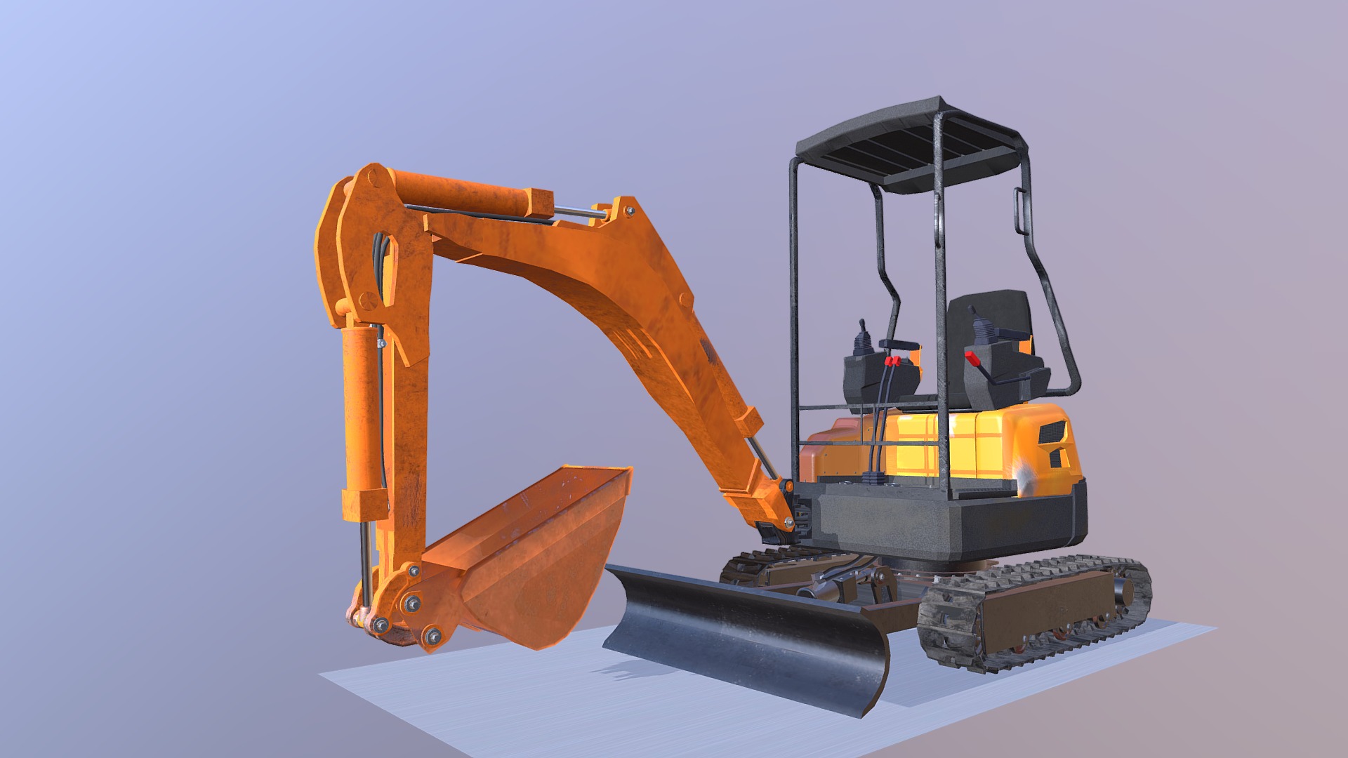 Kubota U17 Mini Excavator - 3D model by slyleron [0768eb6] - Sketchfab