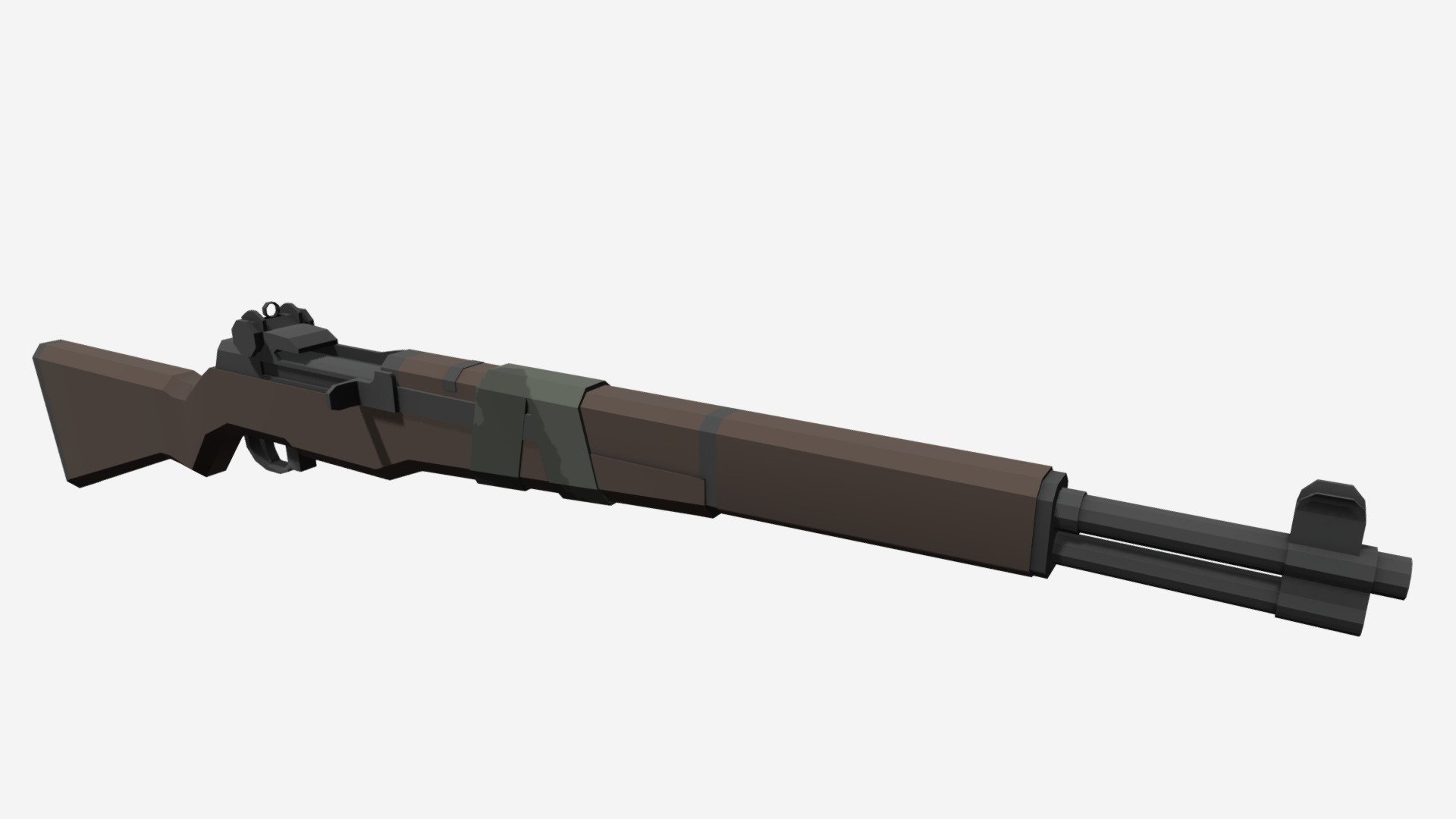 Low Poly M1 Garand - 3D model by samanthacford [076b719] - Sketchfab