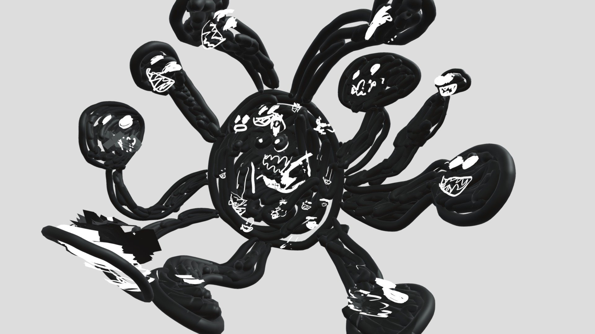 An ink demon - Download Free 3D model by monstercamp [076beb8] - Sketchfab