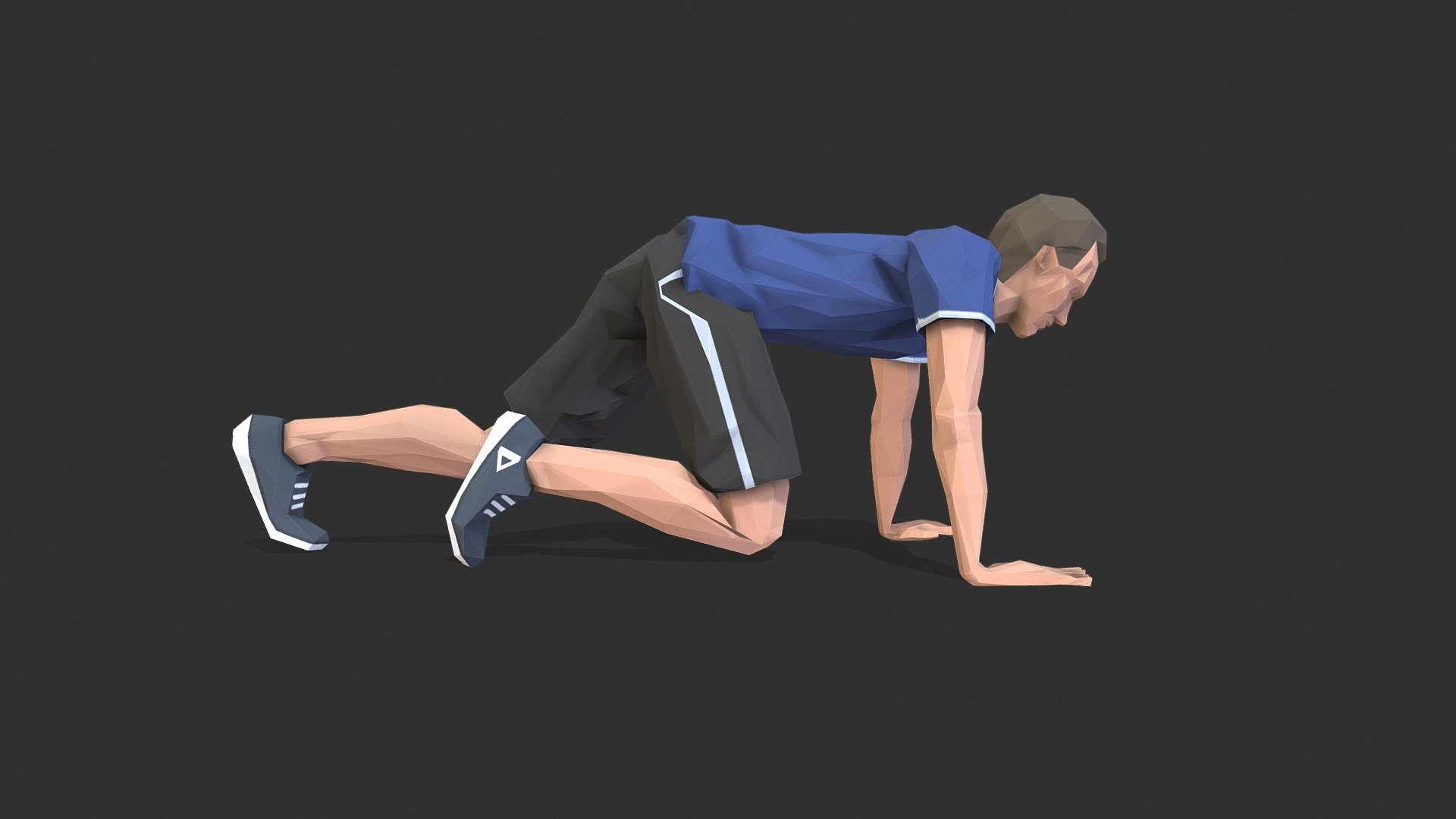 Mountain Climbers Exercise - Buy Royalty Free 3D model by danielmikulik ...