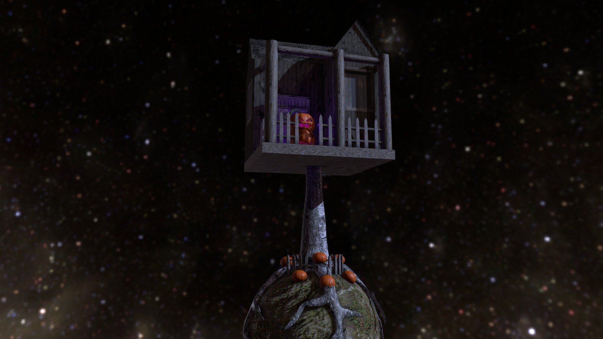 Halloween planet - Download Free 3D model by 101GameDev [076dde9 ...